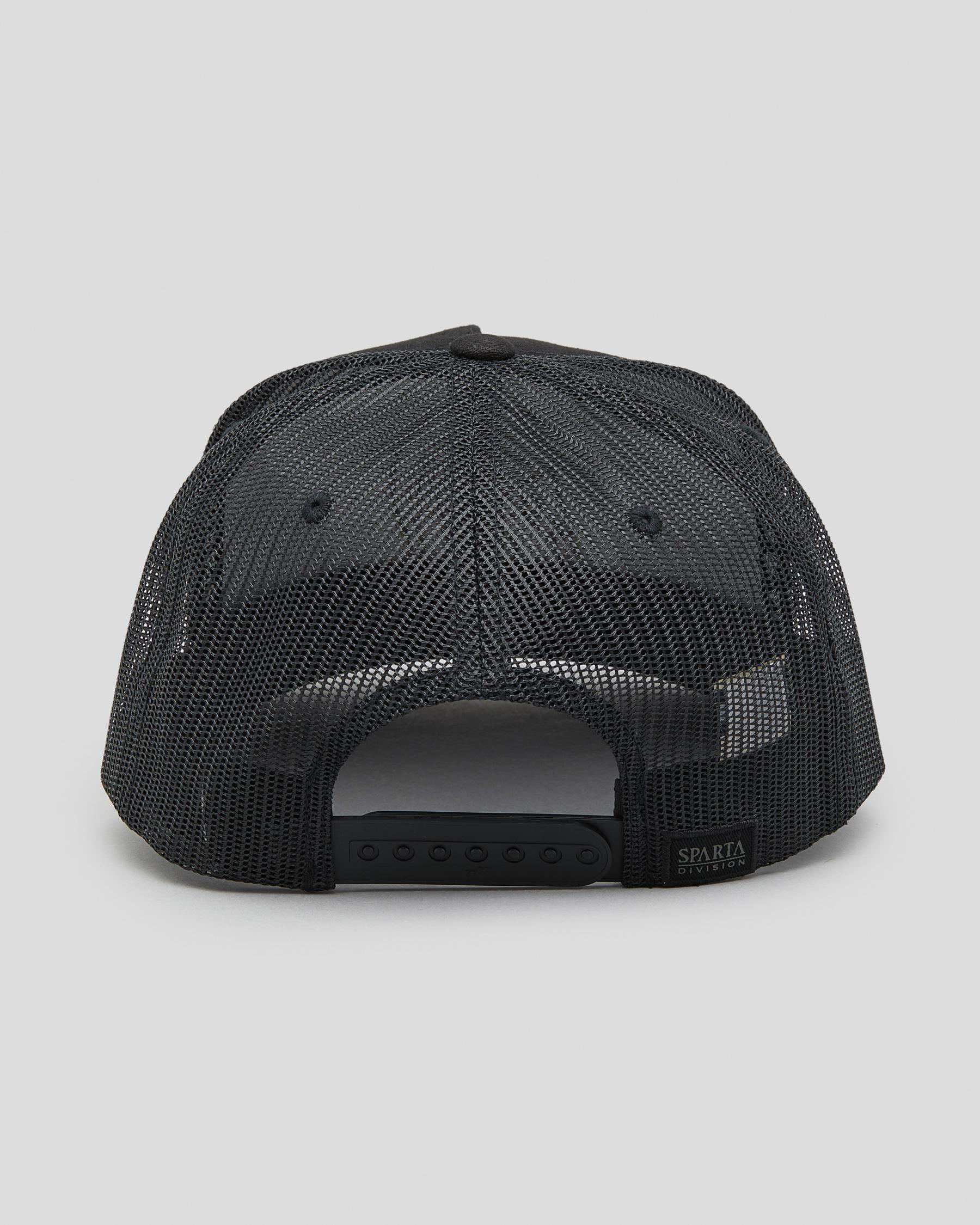Shop Sparta Siege Trucker Cap In Black - Fast Shipping & Easy Returns ...