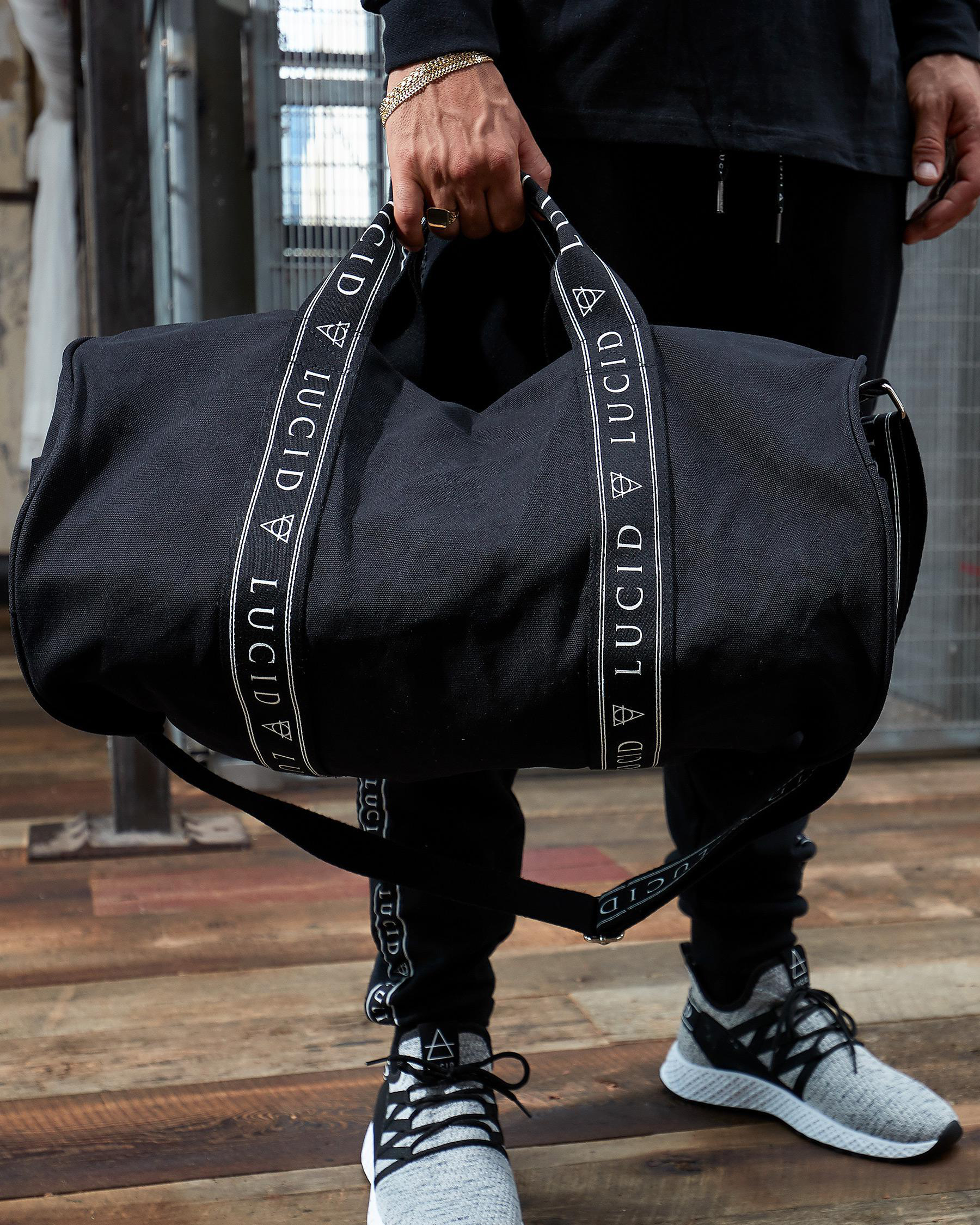 Lucid Unite Duffle Bag In Black/white - FREE* Shipping & Easy Returns ...