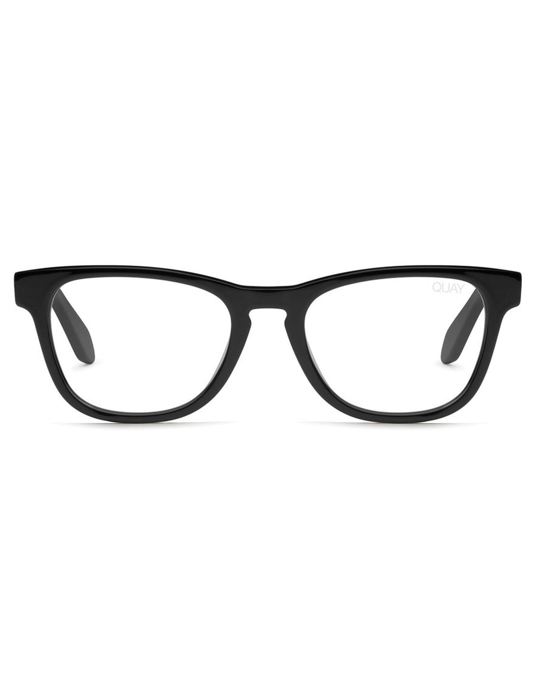 Shop Quay Australia Hardwire Mini Blue Light Glasses In Blk Clrblt