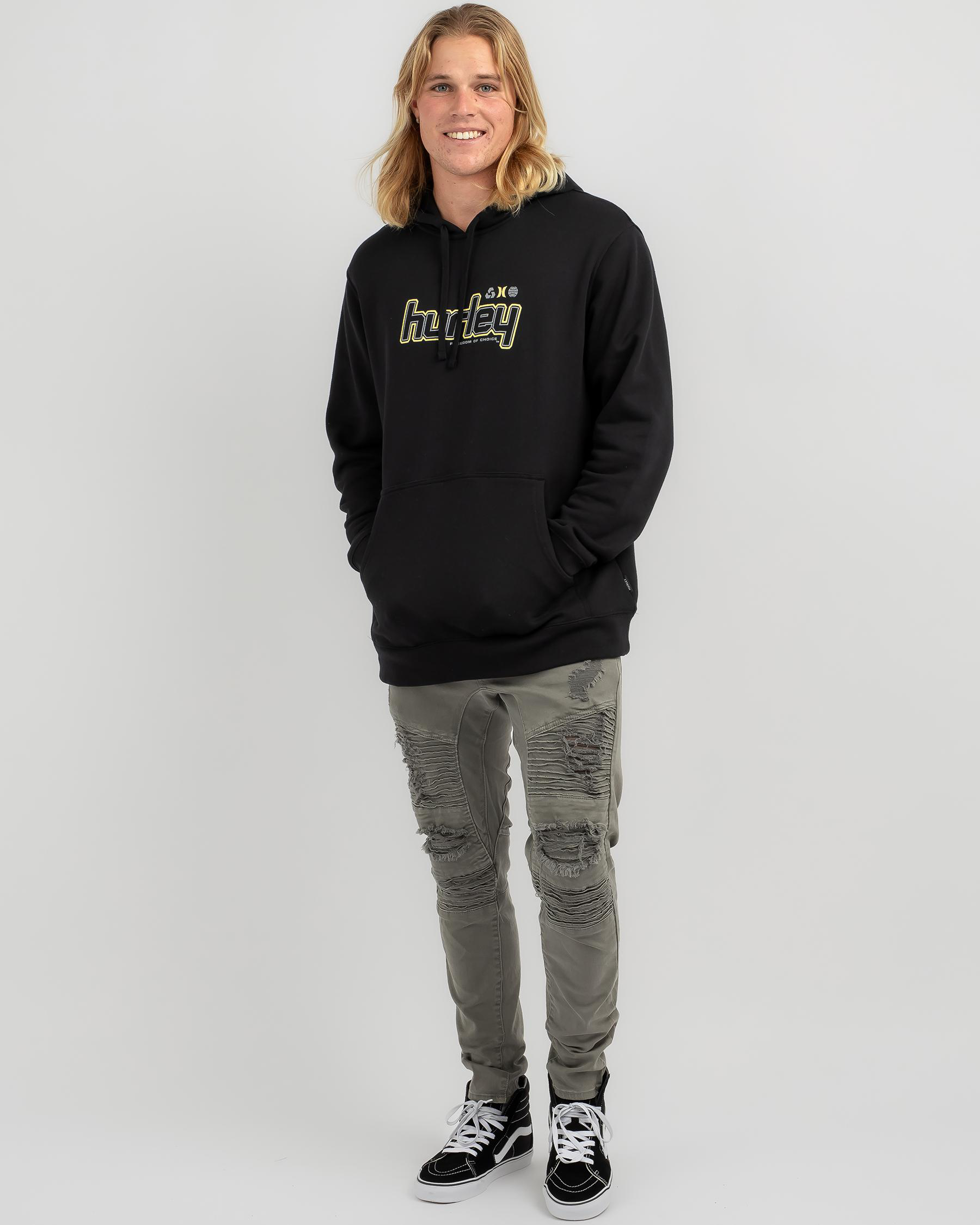 Shop Hurley Freedom Pullover Hoodie In Black - Fast Shipping & Easy ...