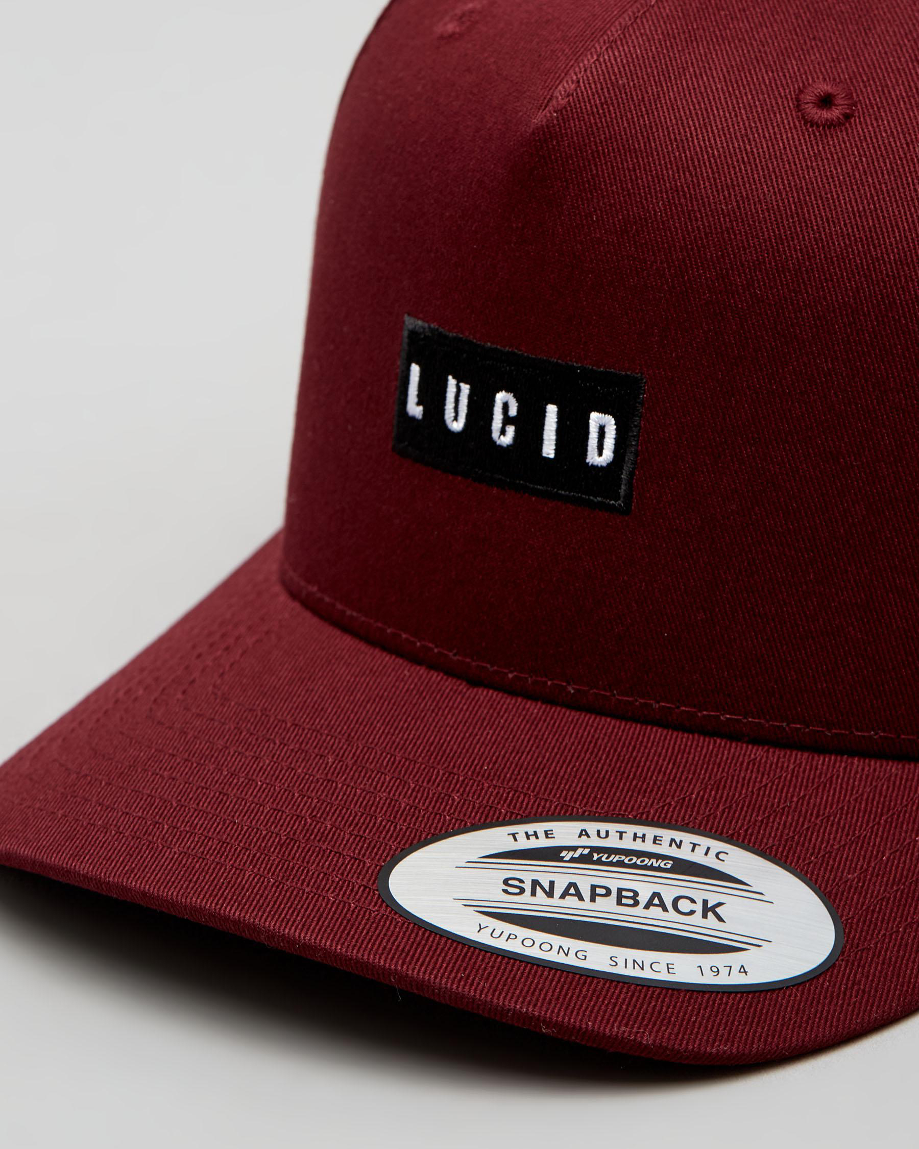 Shop Lucid Instinct Snapback Cap In Port - Fast Shipping & Easy Returns ...