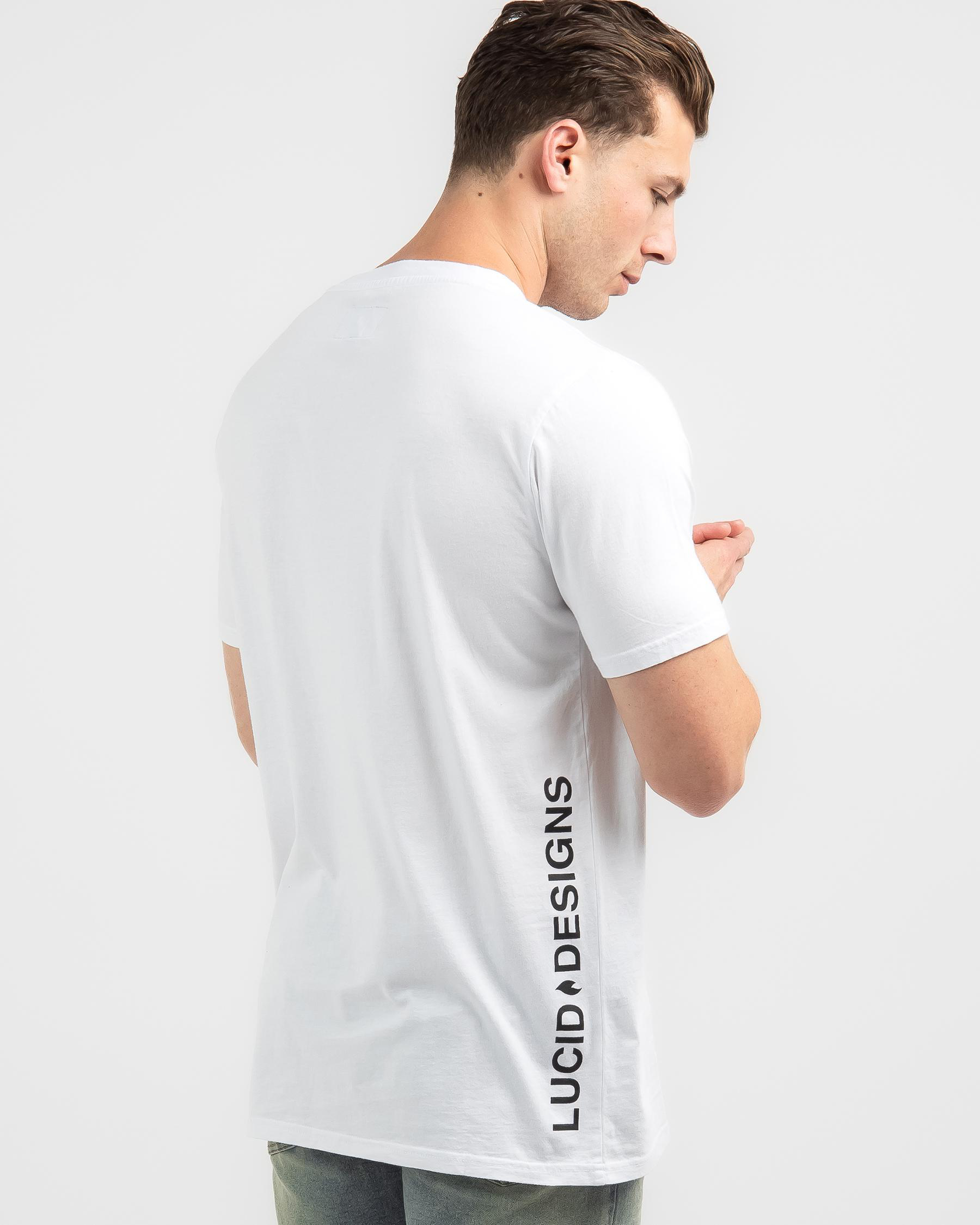 Shop Lucid Vertical T-Shirt In White - Fast Shipping & Easy Returns ...