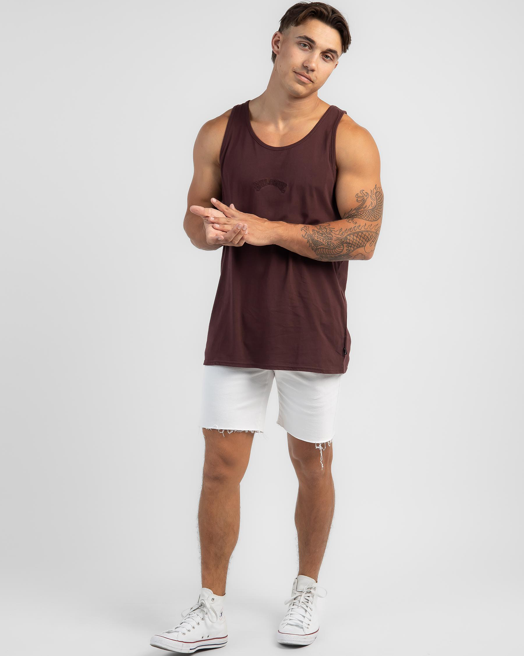 Shop Billabong Smitty Singlet In Port - Fast Shipping & Easy Returns ...