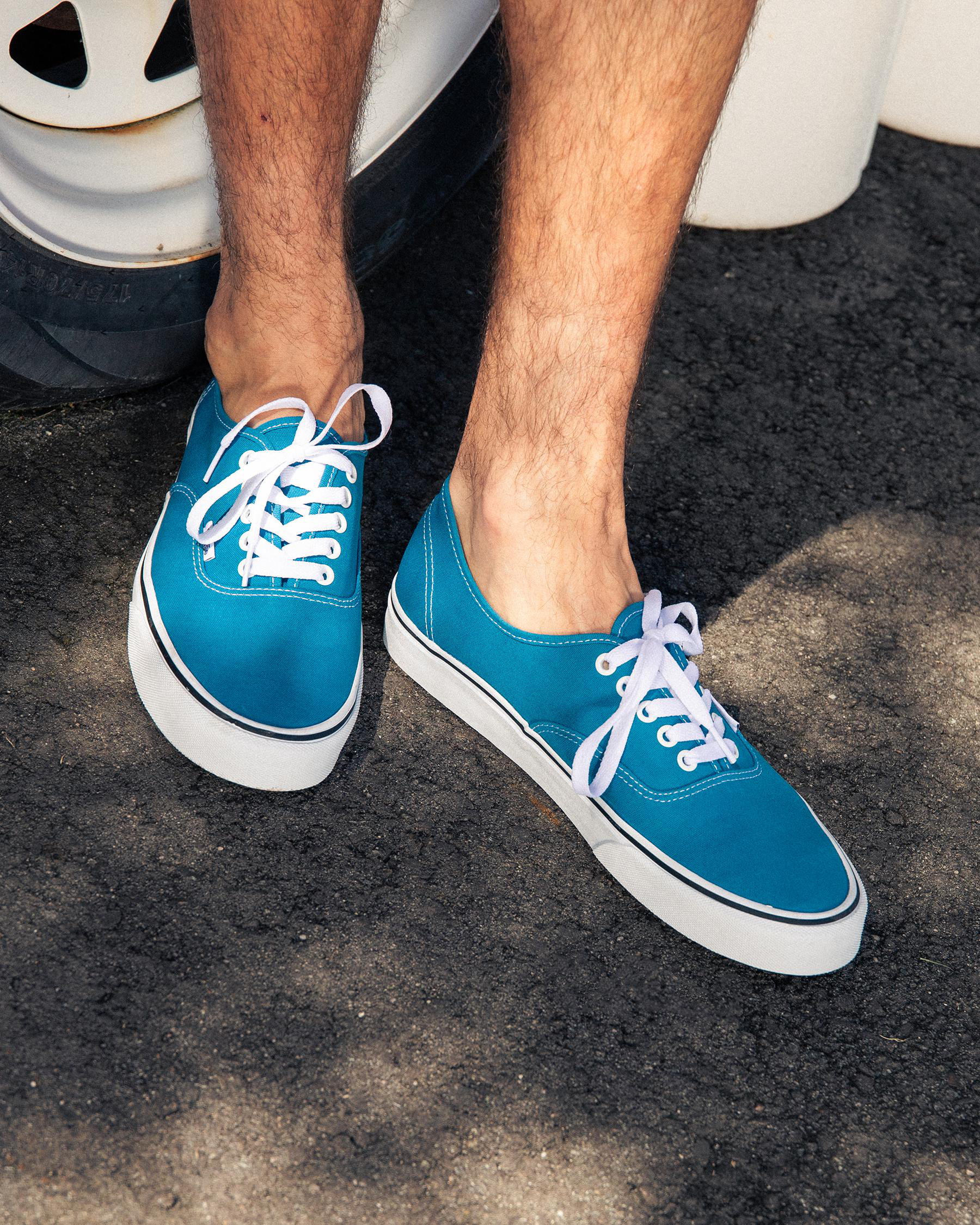 Shop Vans Authentic Shoes In Colour Theory Mediterranian Blue - Fast ...