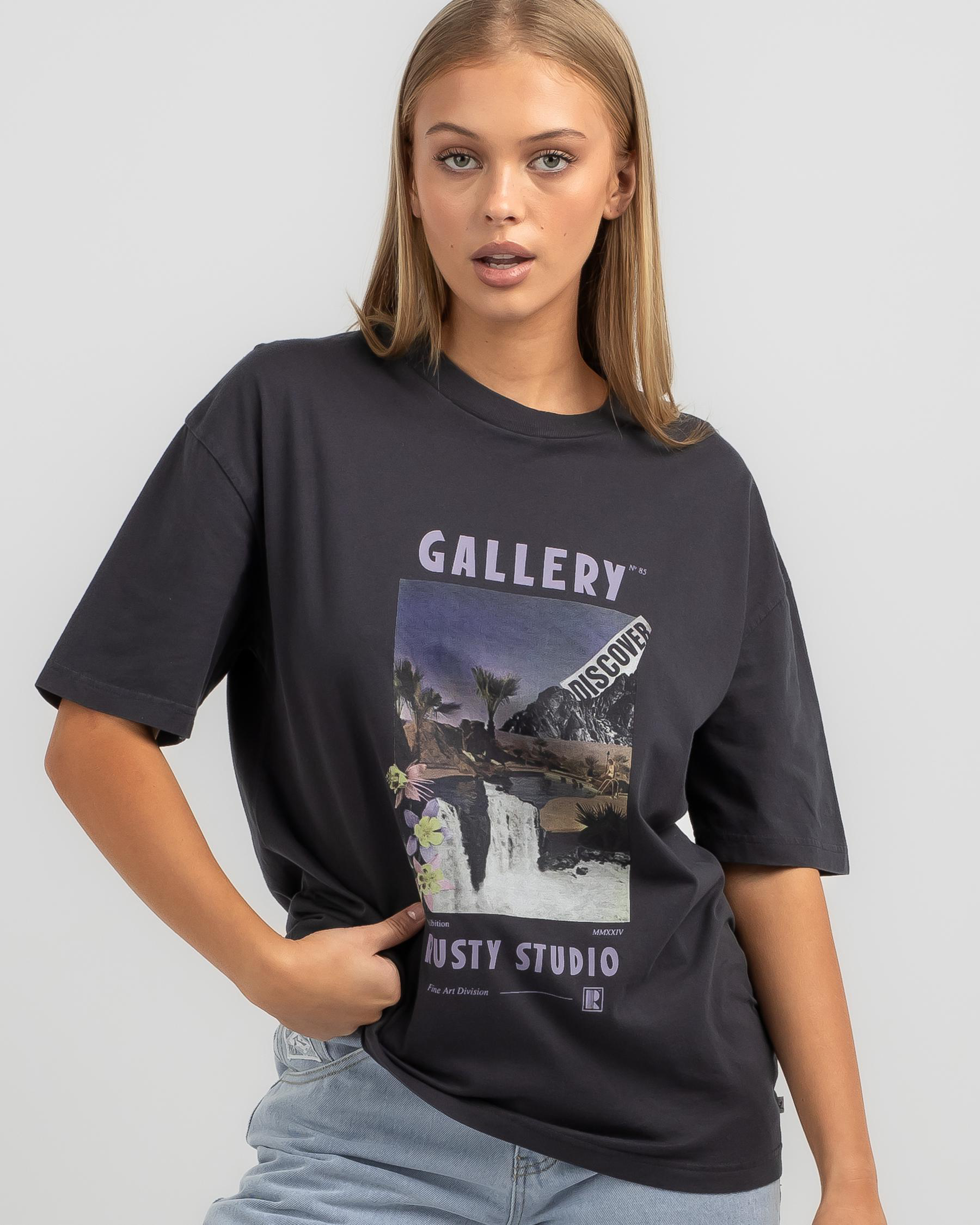 Shop Rusty Rusty Studio Oversized T-Shirt In Vintage Black - Fast Shipping & Easy Returns - City ...