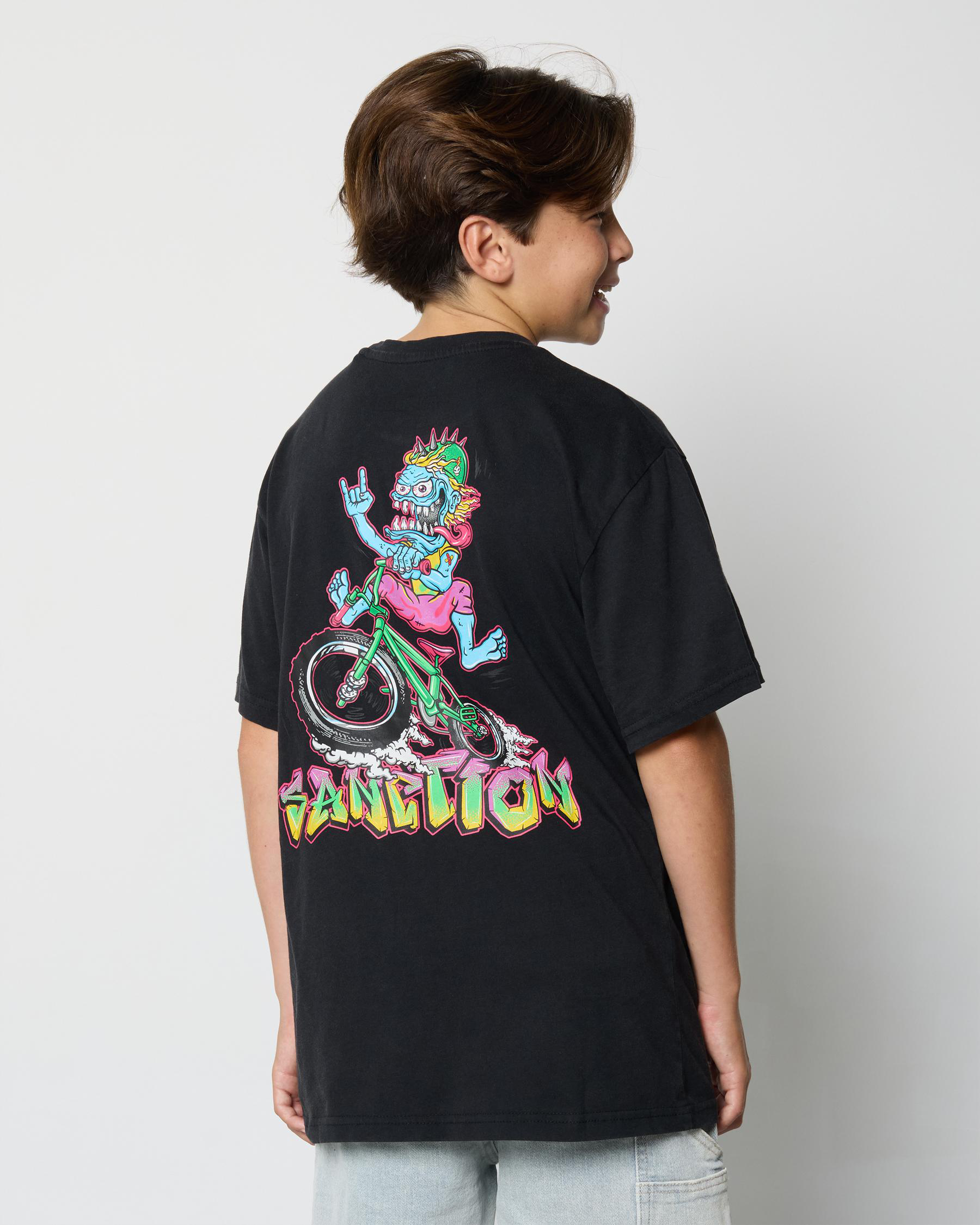 Shop Sanction Boys' Mount T-Shirt In Black Acid - Fast Shipping & Easy ...