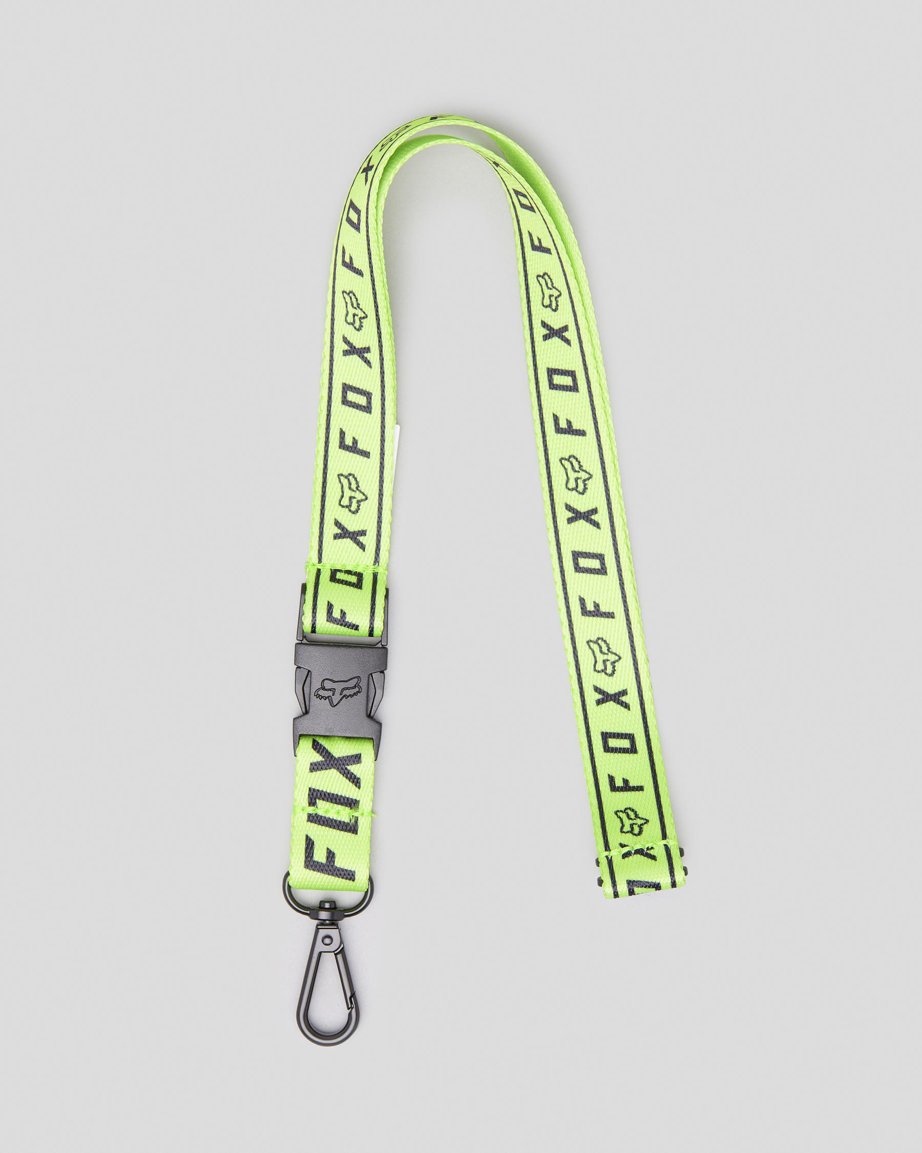 Shop Fox Pinnacle Lanyard In Flo Yellow - Fast Shipping & Easy Returns ...