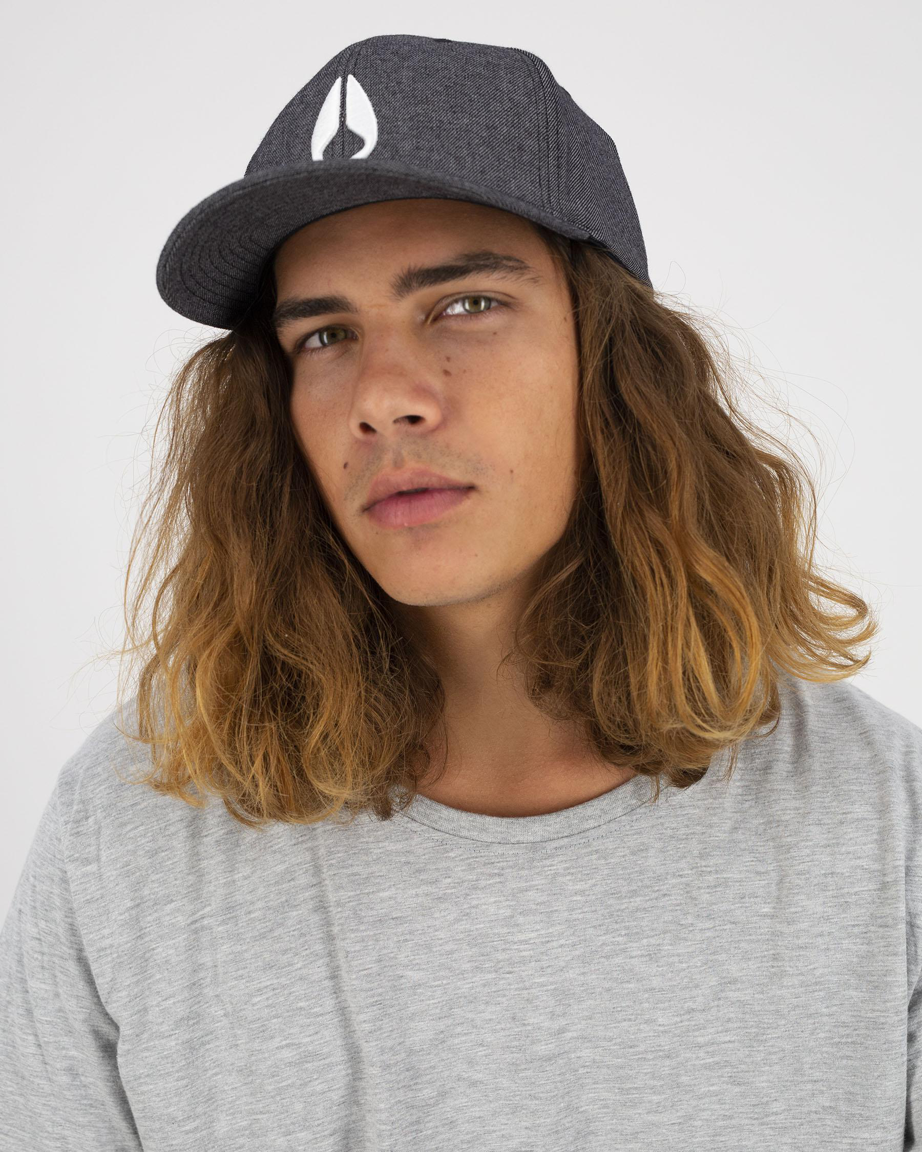 Shop Nixon Deep Down Cap In Gunmetal/white - Fast Shipping & Easy ...