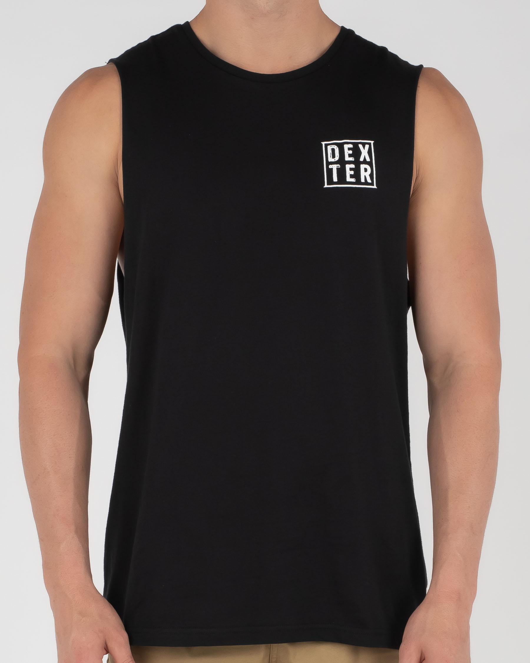 Shop Dexter Puncture Muscle Tank In Black - Fast Shipping & Easy ...