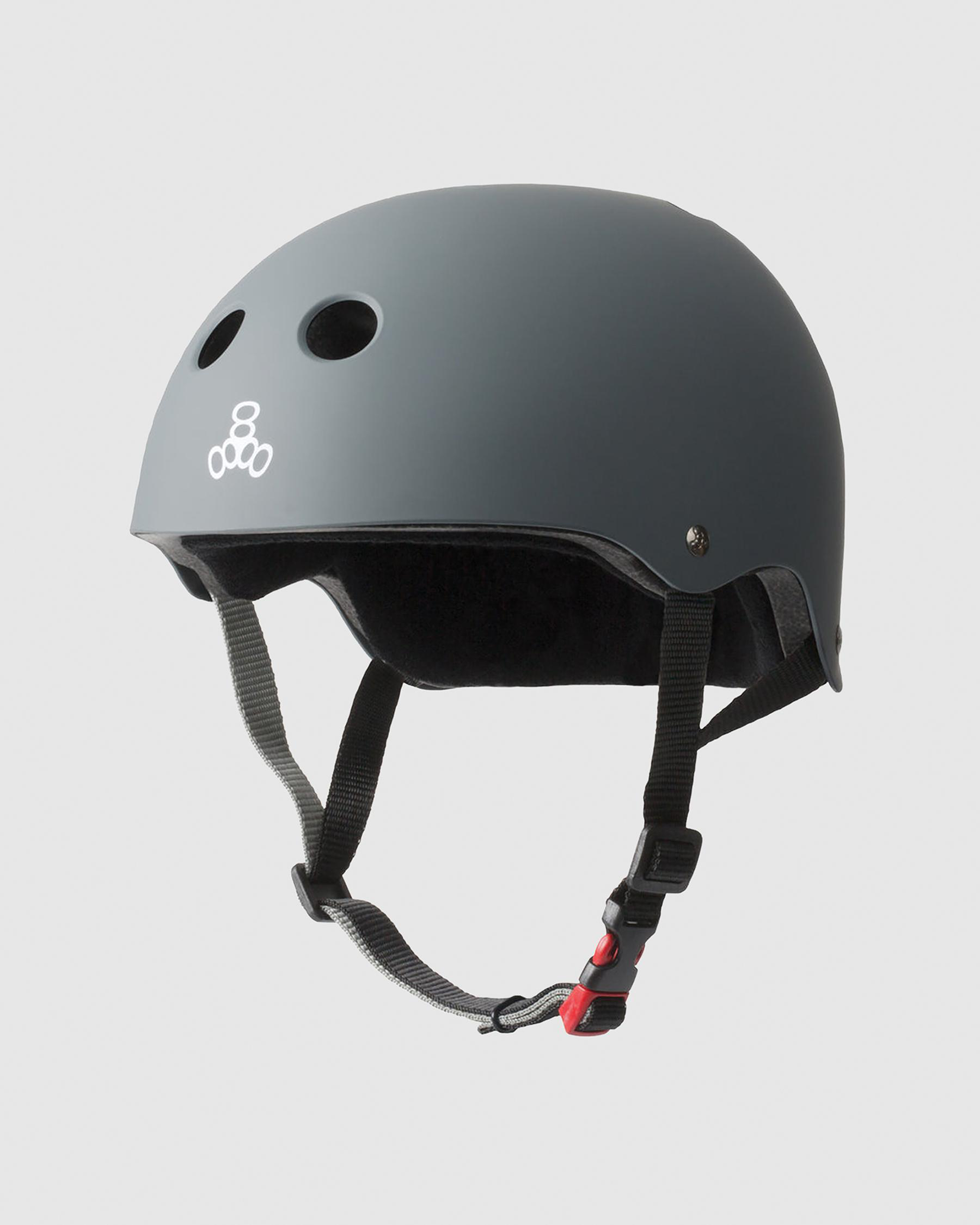 Shop Triple 8 THE Certified Helmet In Carbon Rubber - Fast Shipping ...