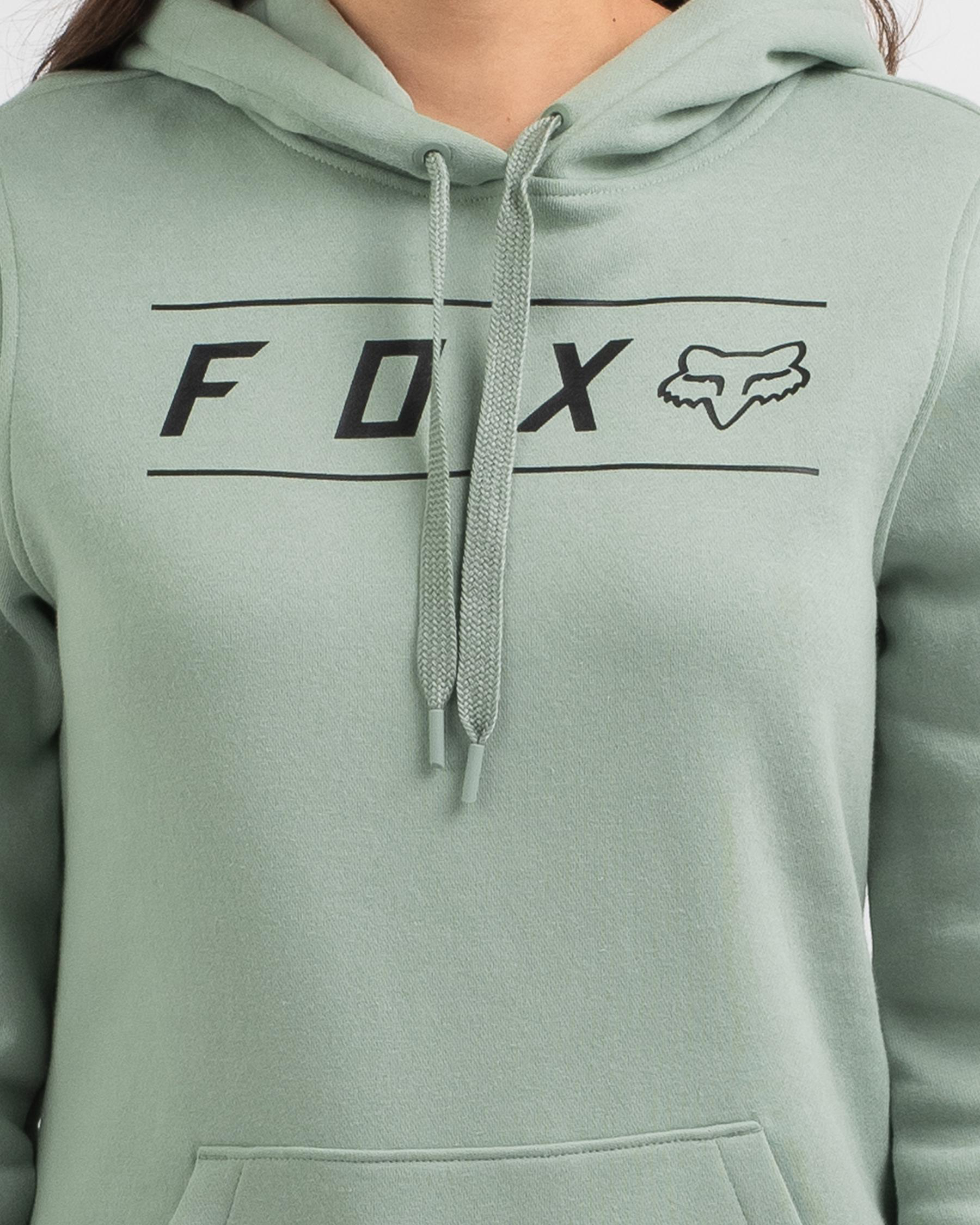 Shop Fox Pinnacle Fleece Hoodie In Eucalyptus - Fast Shipping & Easy ...