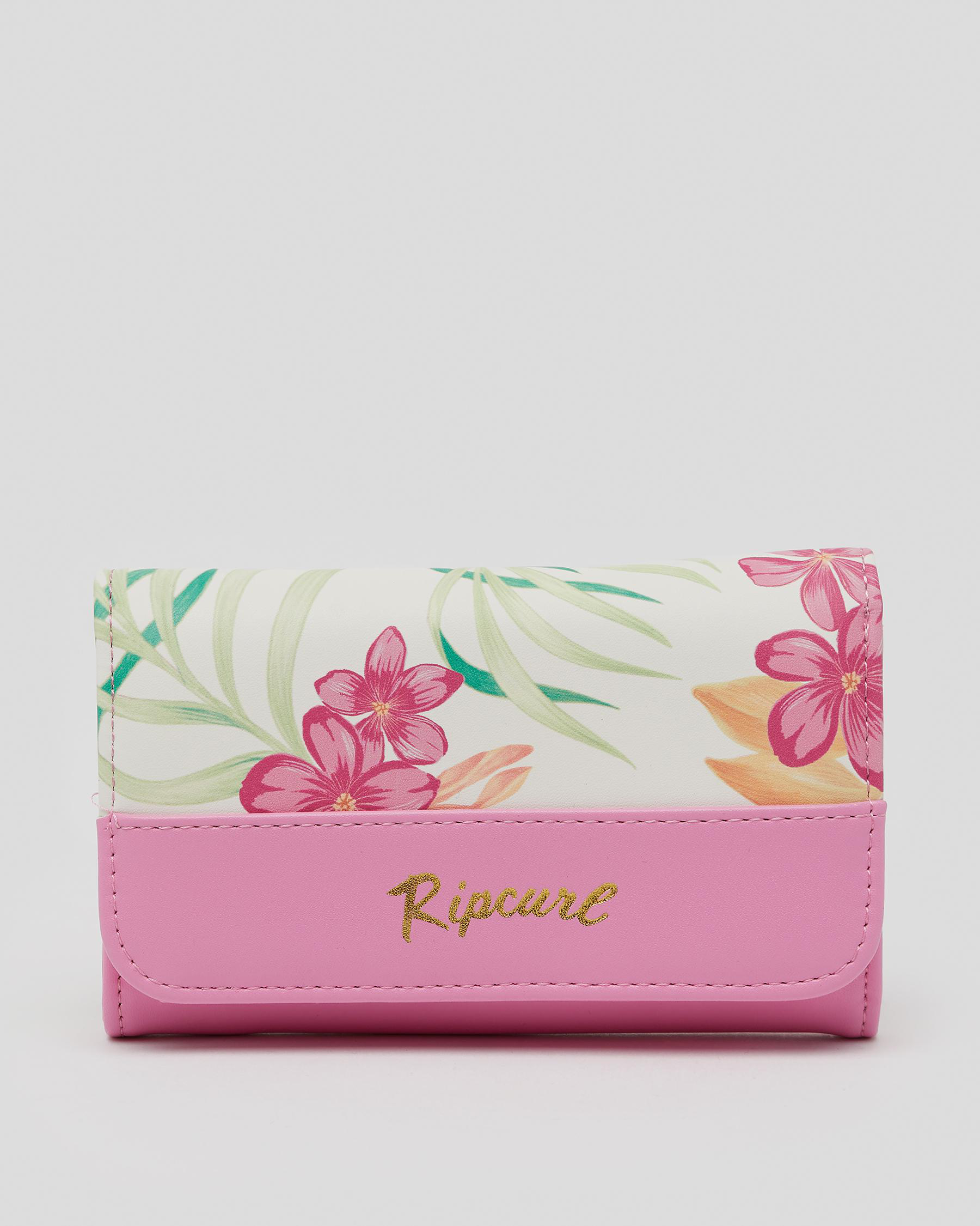Shop Rip Curl Tropical Floral Wallet In White - Fast Shipping & Easy ...