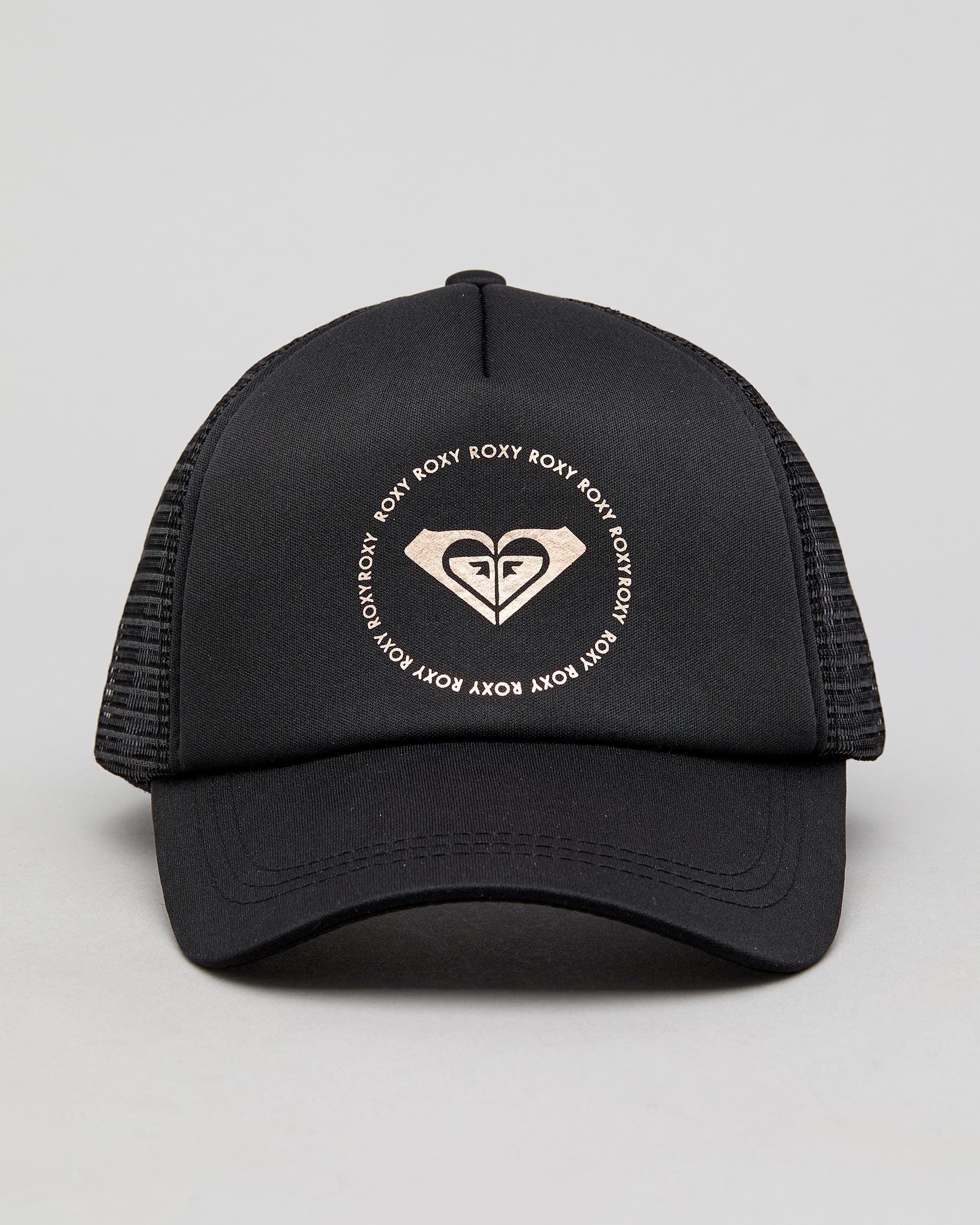 Shop Roxy Brennan Trucker Cap In Anthracite - Fast Shipping & Easy ...
