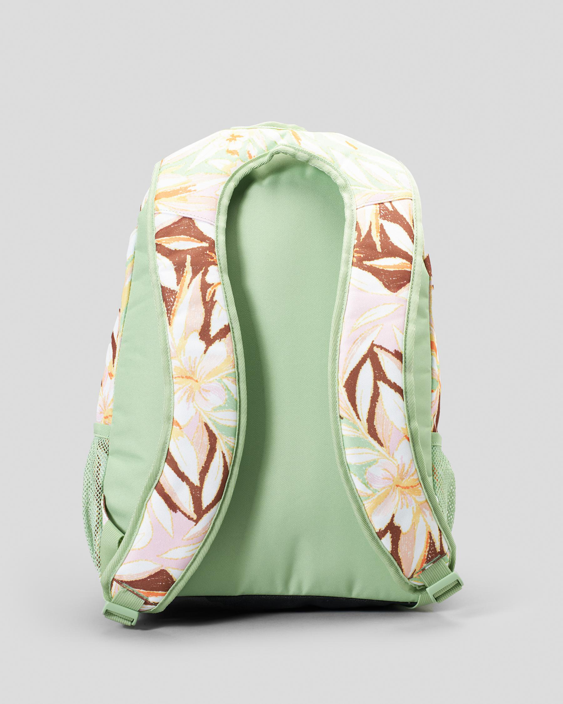 Shop Roxy Shadow Swell Printed Backpack In Quiet Green Coast 2 Coast ...