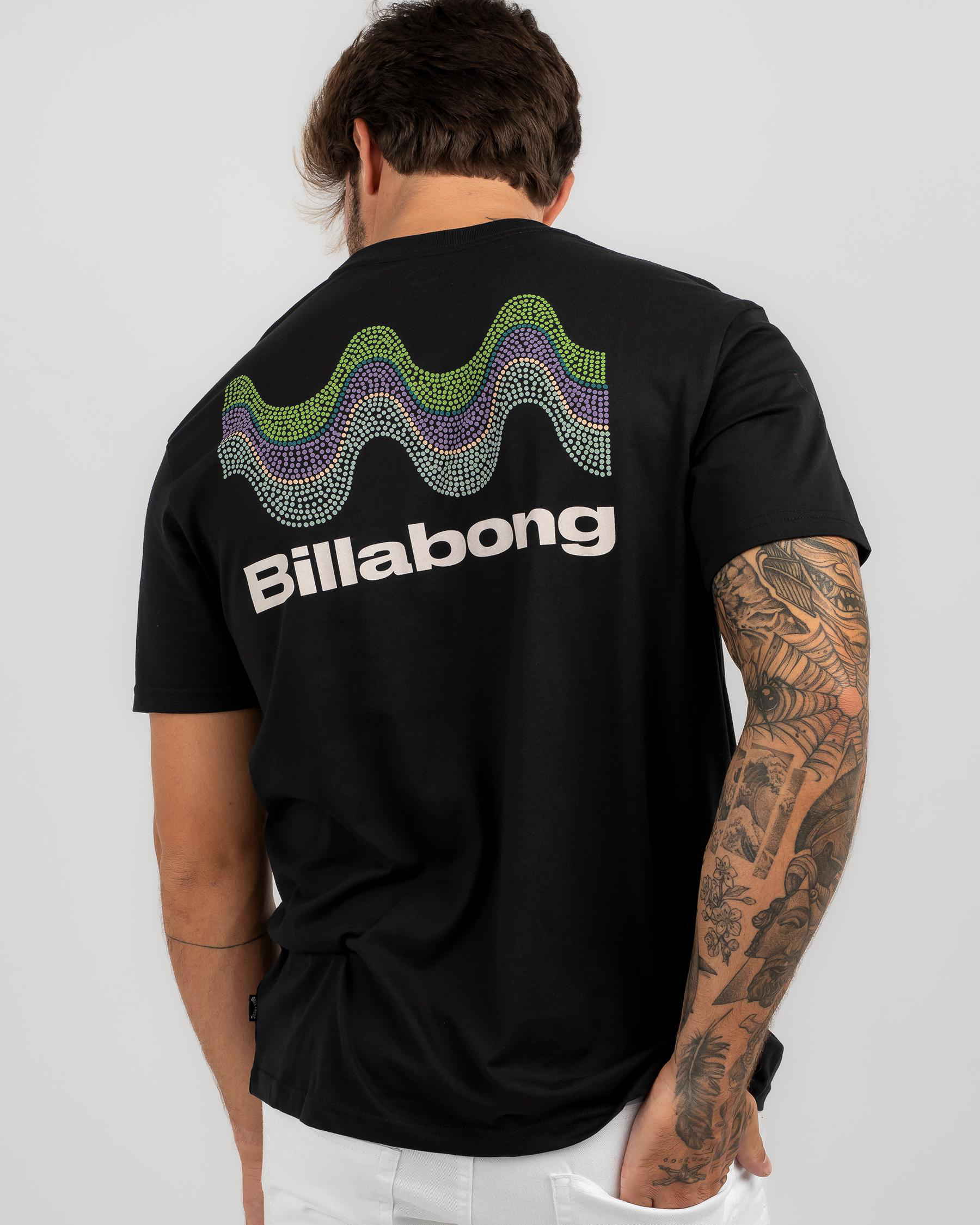 Shop Billabong Segment T-Shirt In Black - Fast Shipping & Easy Returns ...