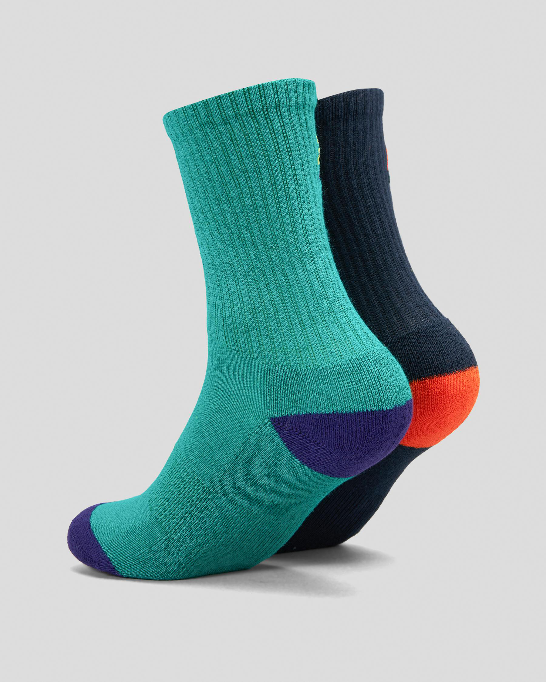 Shop Santa Cruz Boys' Inferno Stack Socks 2 Pack In Multi - Fast ...