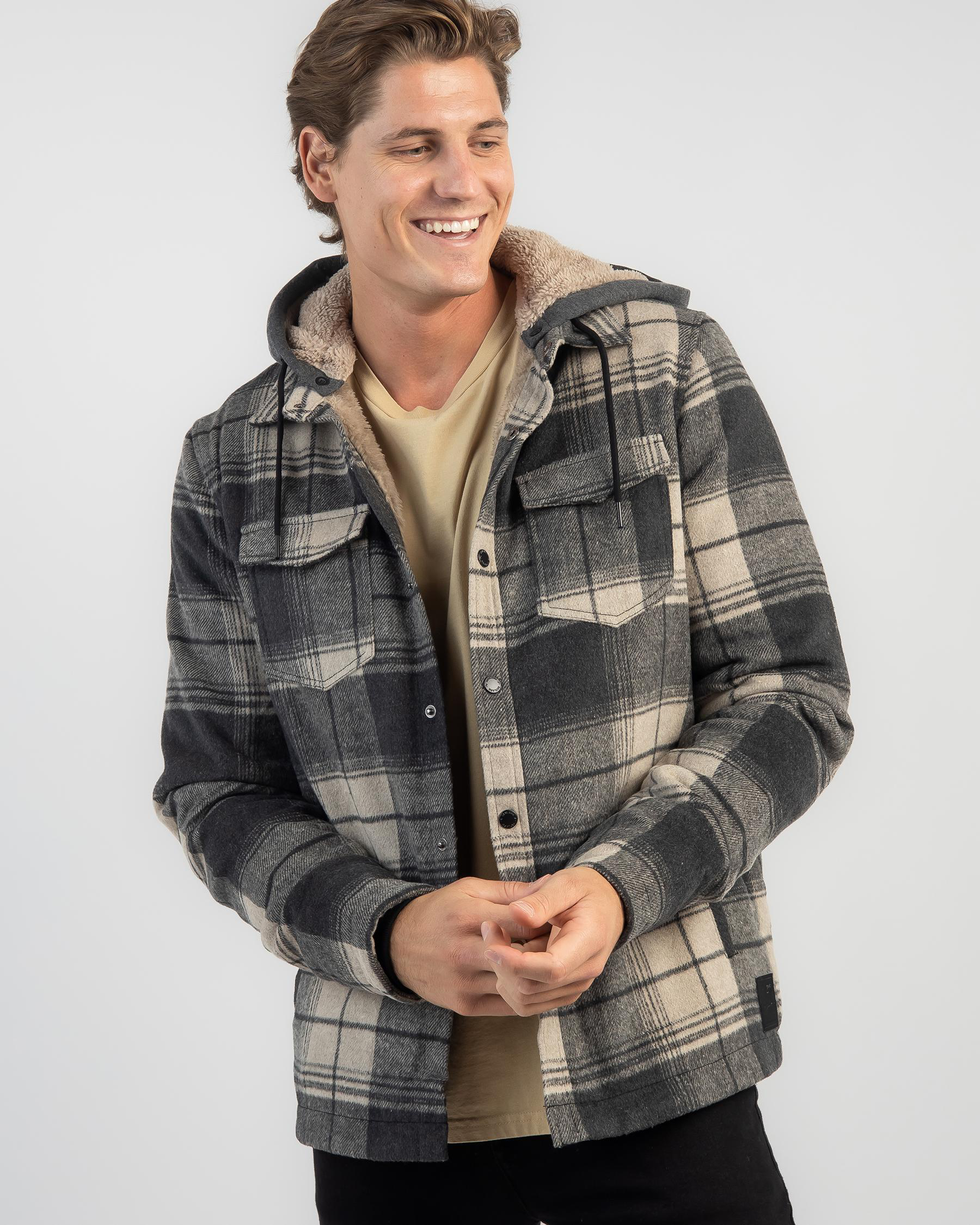 Shop Skylark Highlander Hooded Jacket In Grey - Fast Shipping & Easy ...