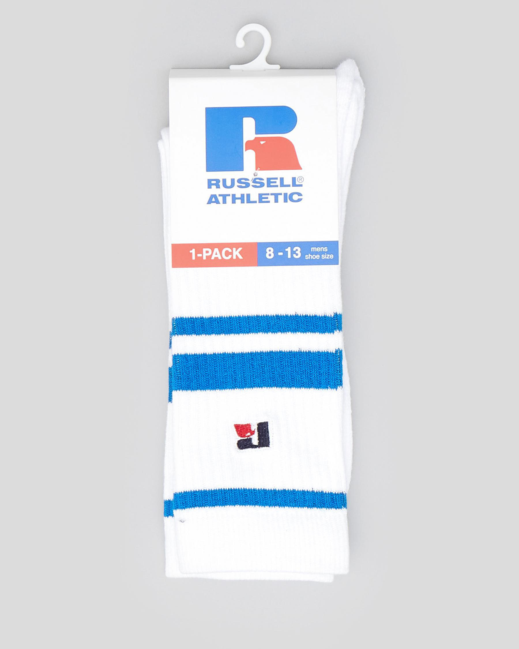 Shop Russell Athletic Russell Athletic Kentucky Winter Socks In White ...