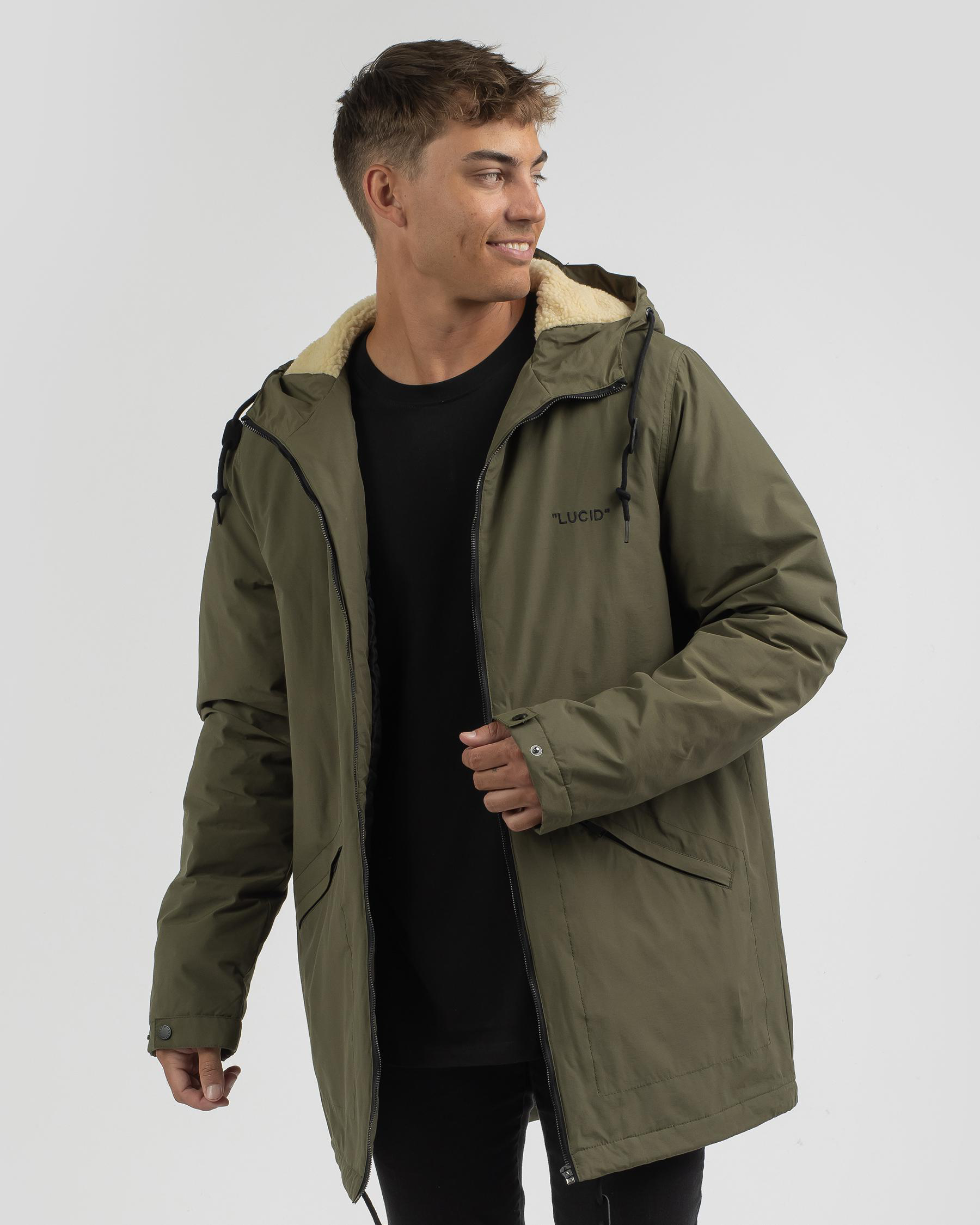 Shop Lucid Forest Hooded Jacket In Green - Fast Shipping & Easy Returns ...