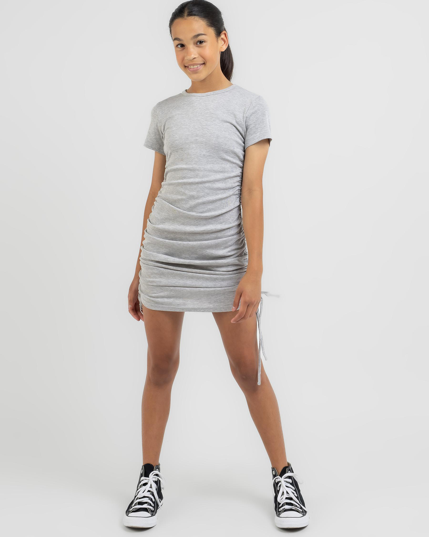 Ava And Ever Girls' Reece Dress In Grey Marle - Fast Shipping & Easy ...