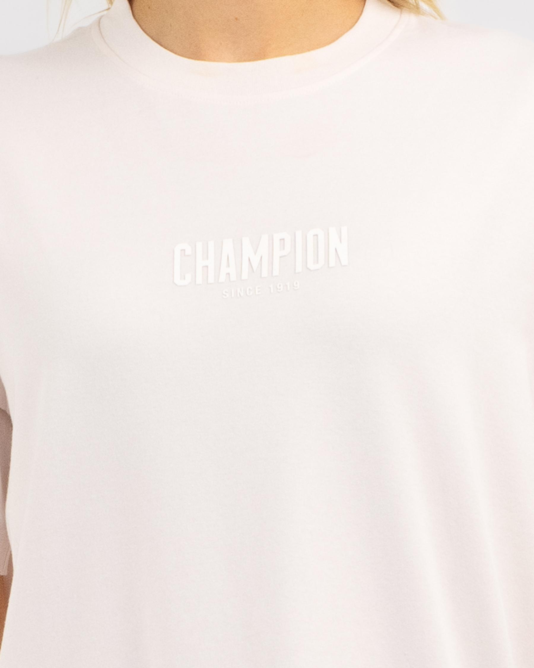 Champion Rochester Base Oversized T-Shirt In Milkcap - Fast Shipping ...