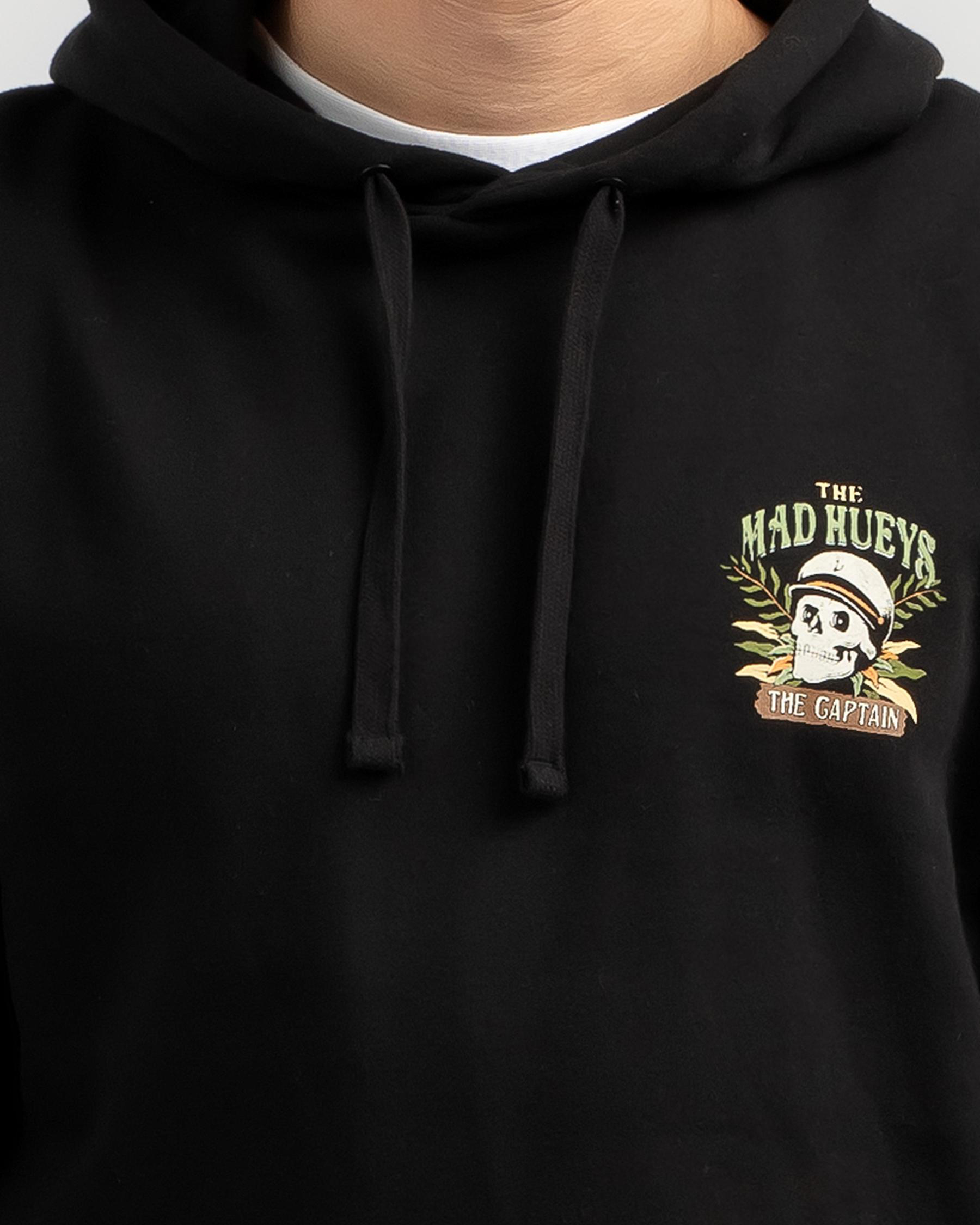 Shop The Mad Hueys Shipwrecked Captain Hoodie In Black - Fast Shipping ...
