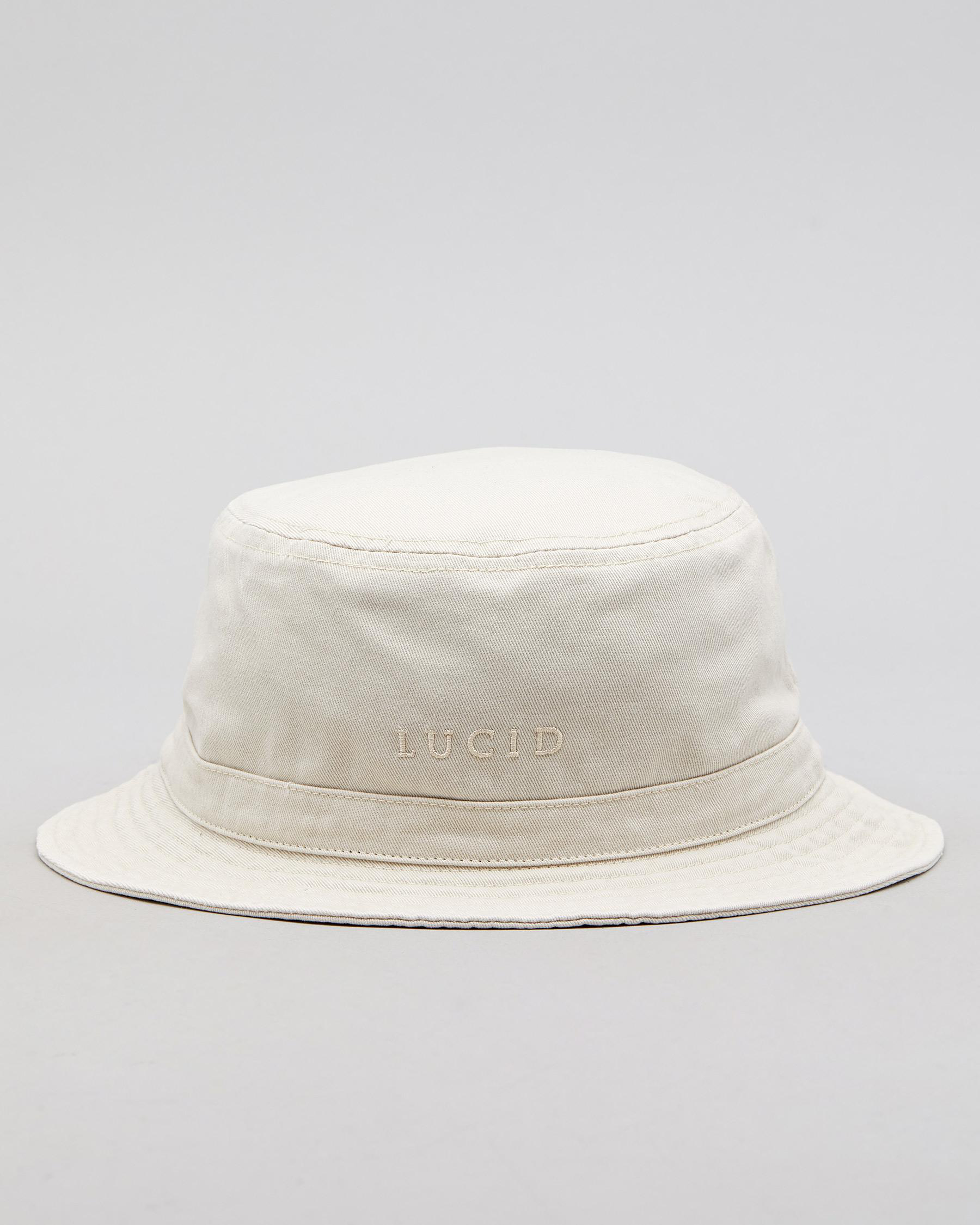 Lucid Textile Bucket Hat In Stone | City Beach Australia