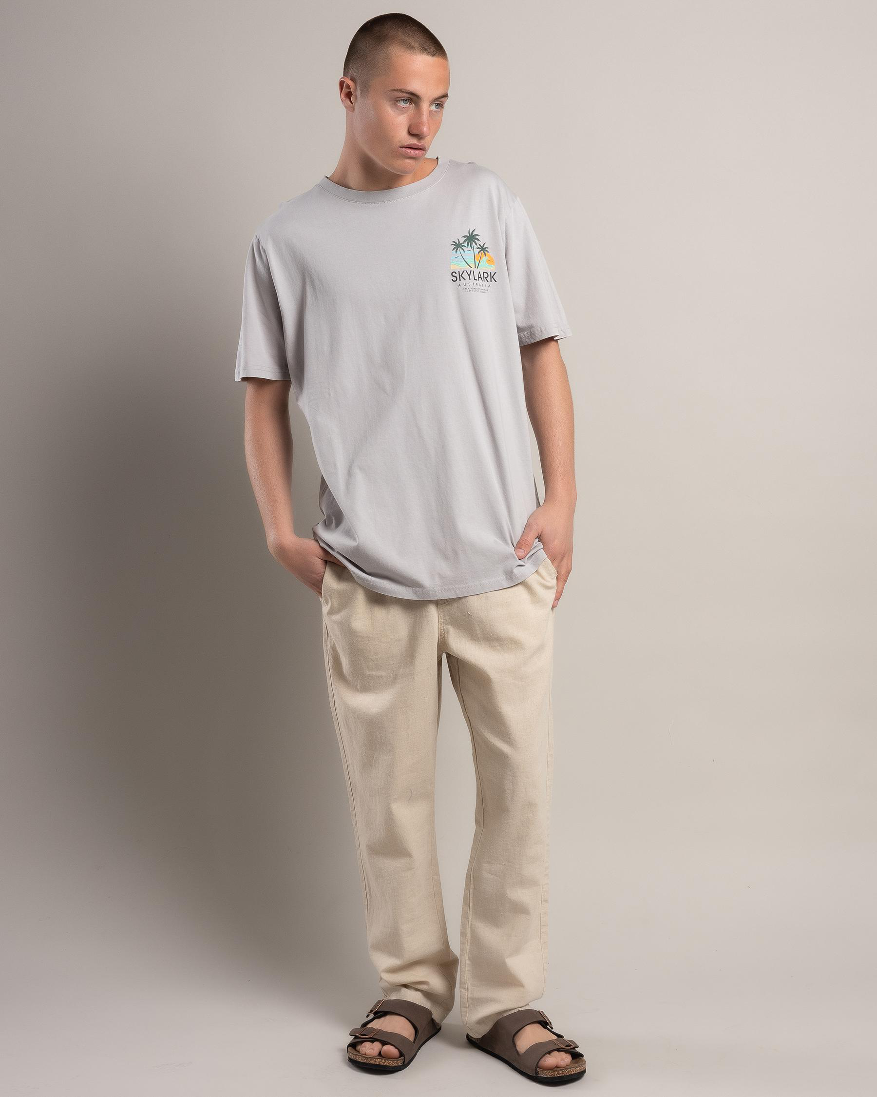 Shop Skylark First Light T-Shirt In Light Grey Acid - Fast Shipping ...