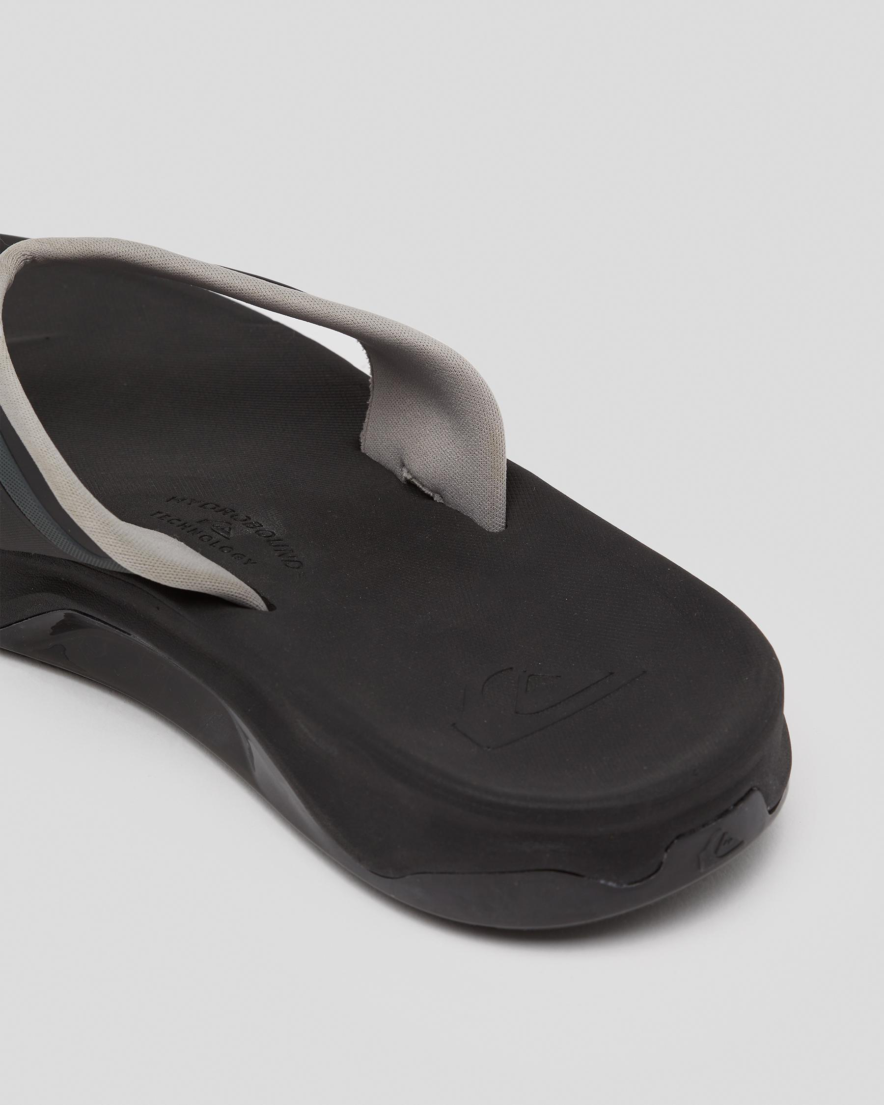 Shop Quiksilver Mathodic Recovery Sandals In Black/grey/brown - Fast ...