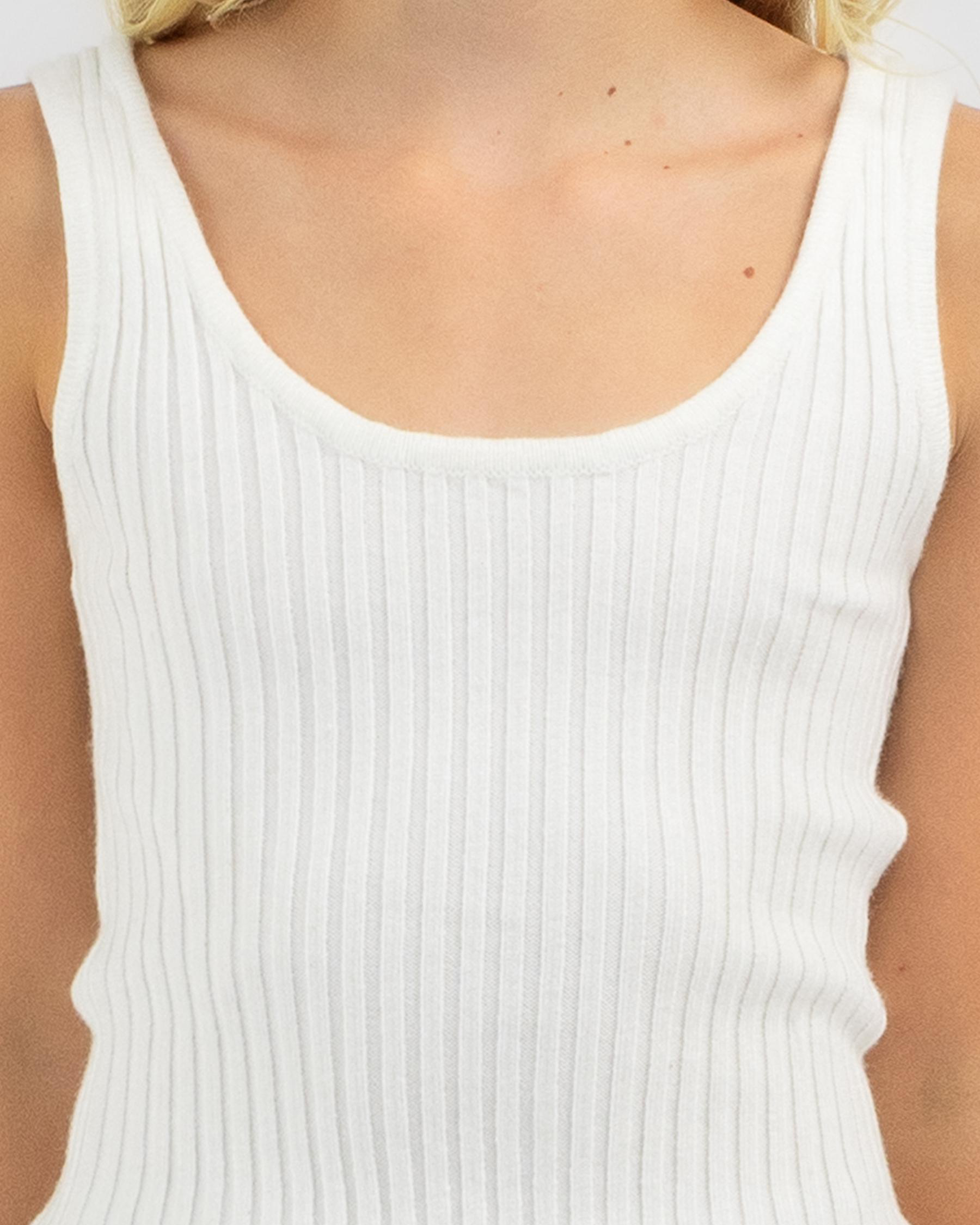 Shop Mooloola Girls' Harriet Basic Knit Top In Cream - Fast Shipping ...