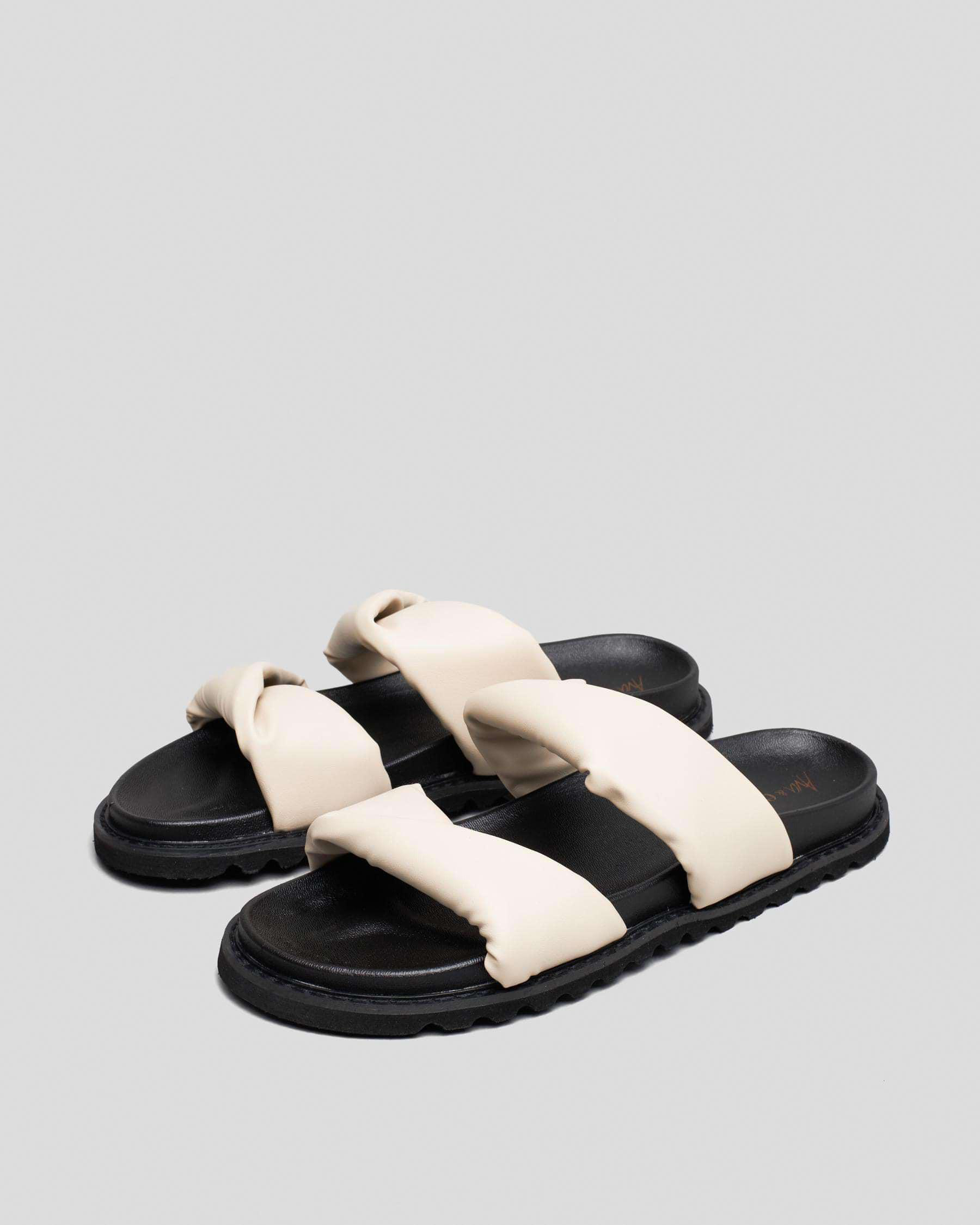 Shop Ava And Ever Monaco Slide Sandals In Bone - Fast Shipping & Easy Returns - City Beach Australia