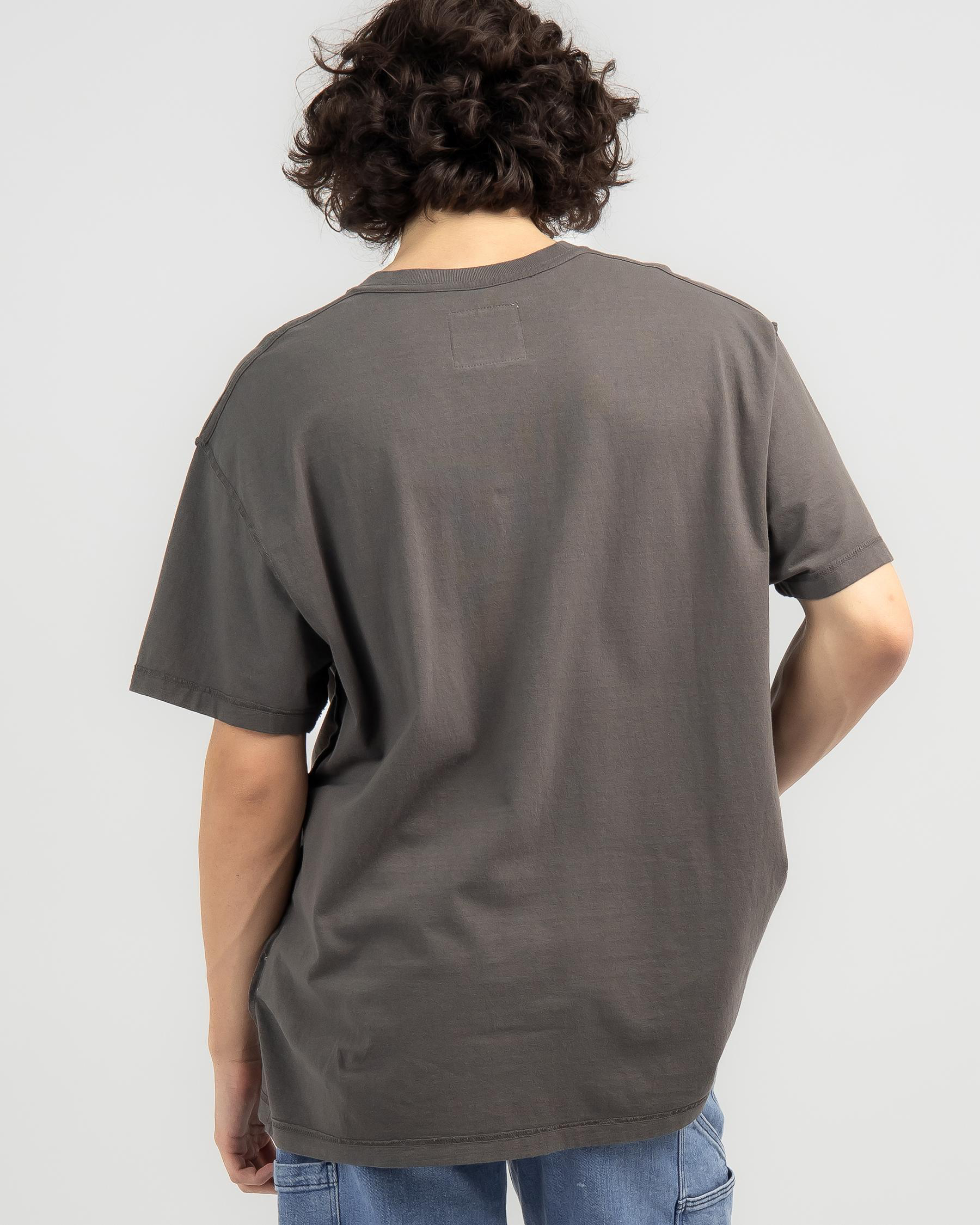Shop M/SF/T Worner Reverse T-Shirt In Pigment Black - Fast Shipping ...
