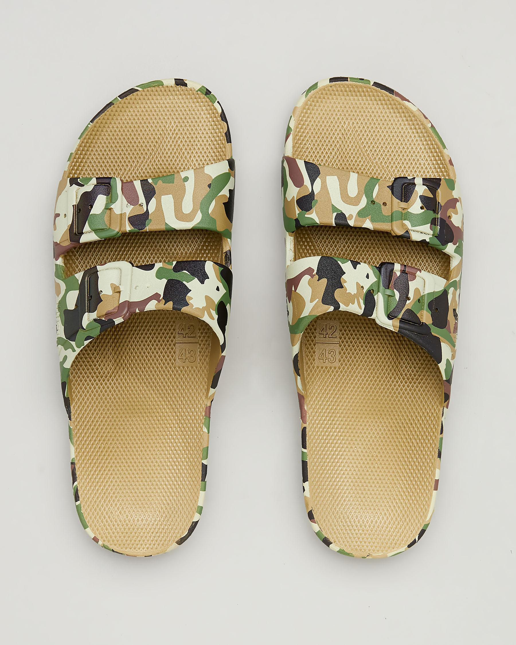 Shop Freedom Moses Army Khaki Sandals In Army Khaki - Fast Shipping ...