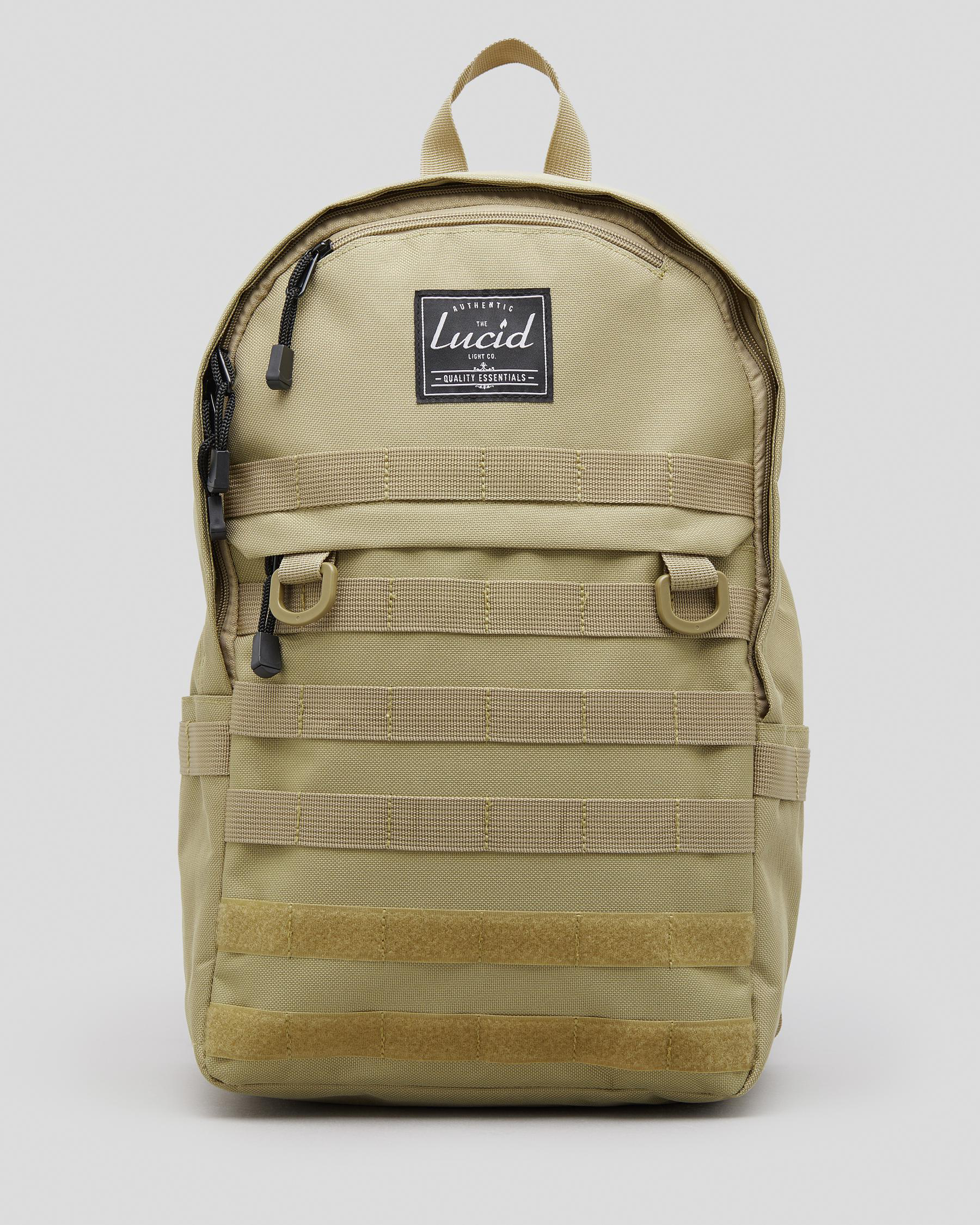 Shop Lucid Pinpoint Backpack In Khaki - Fast Shipping & Easy Returns ...