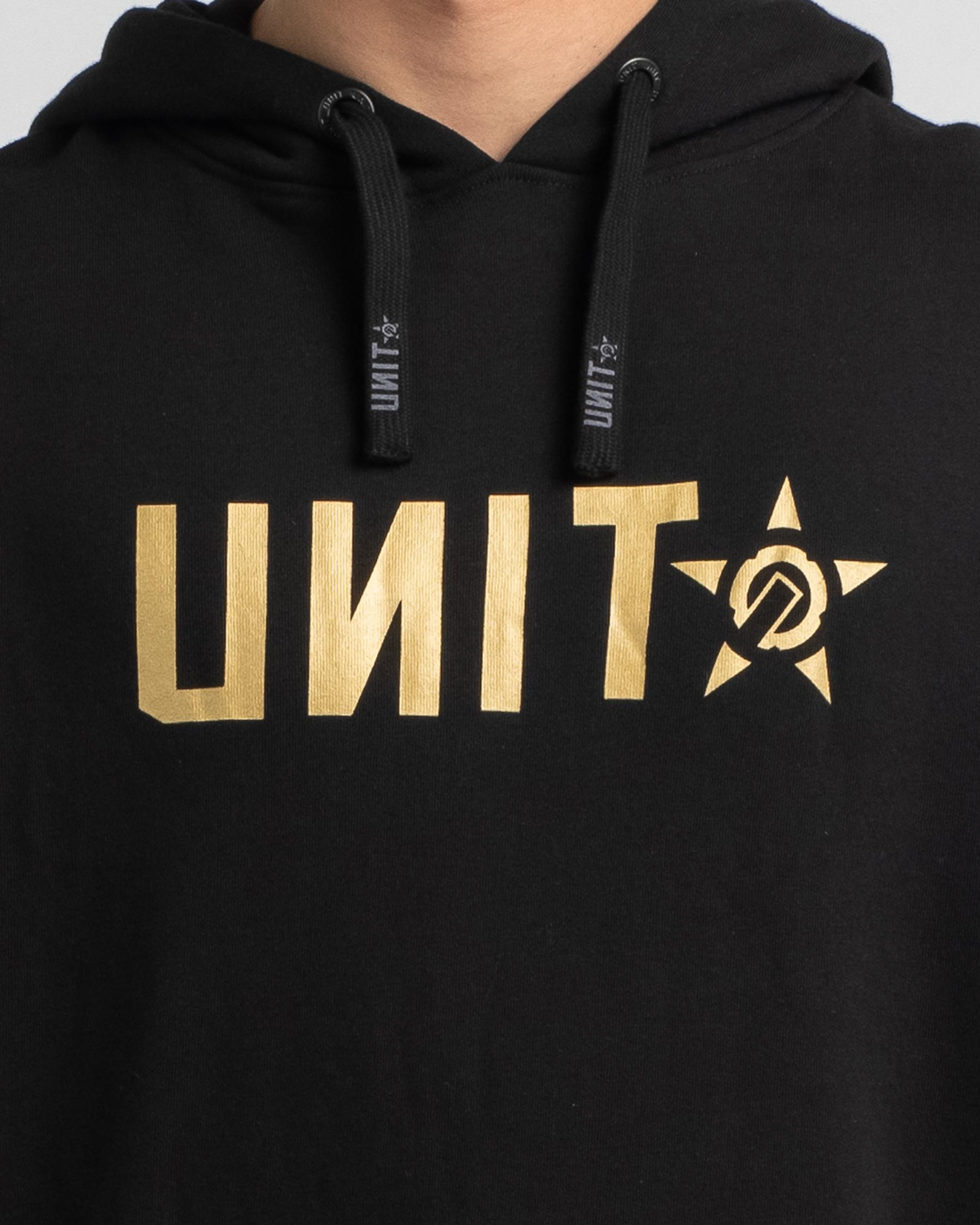 Shop Unit Inc Hoodie In Black Gold - Fast Shipping & Easy Returns ...
