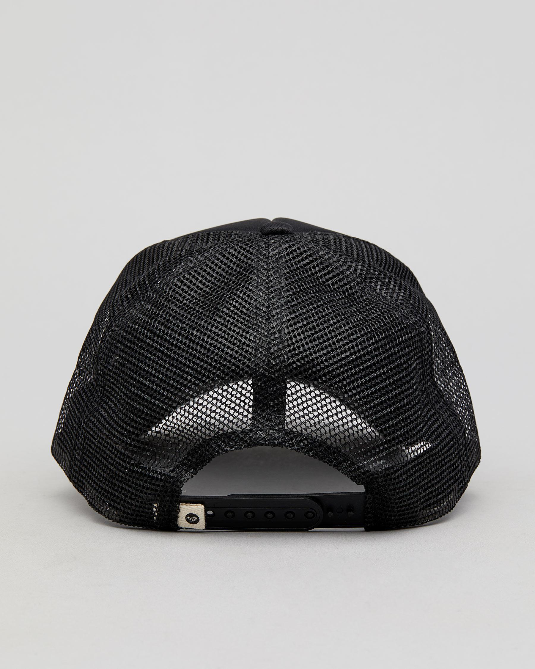 Shop Roxy Brennan Trucker Cap In Anthracite - Fast Shipping & Easy ...
