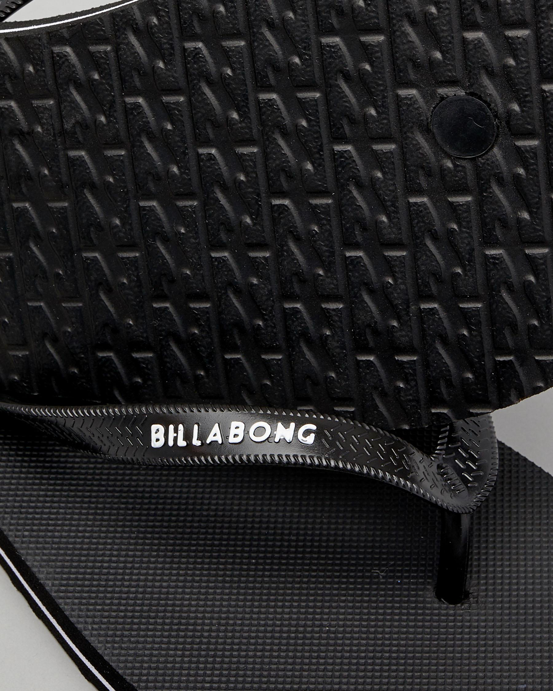Shop Billabong Stacked Thongs In Black - Fast Shipping & Easy Returns ...