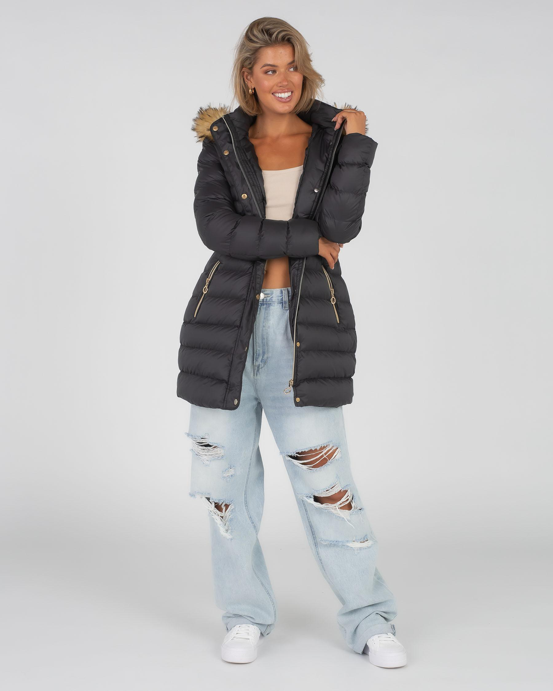 Shop Used Calabasas Puffer Jacket In Black - Fast Shipping & Easy Returns - City Beach Australia