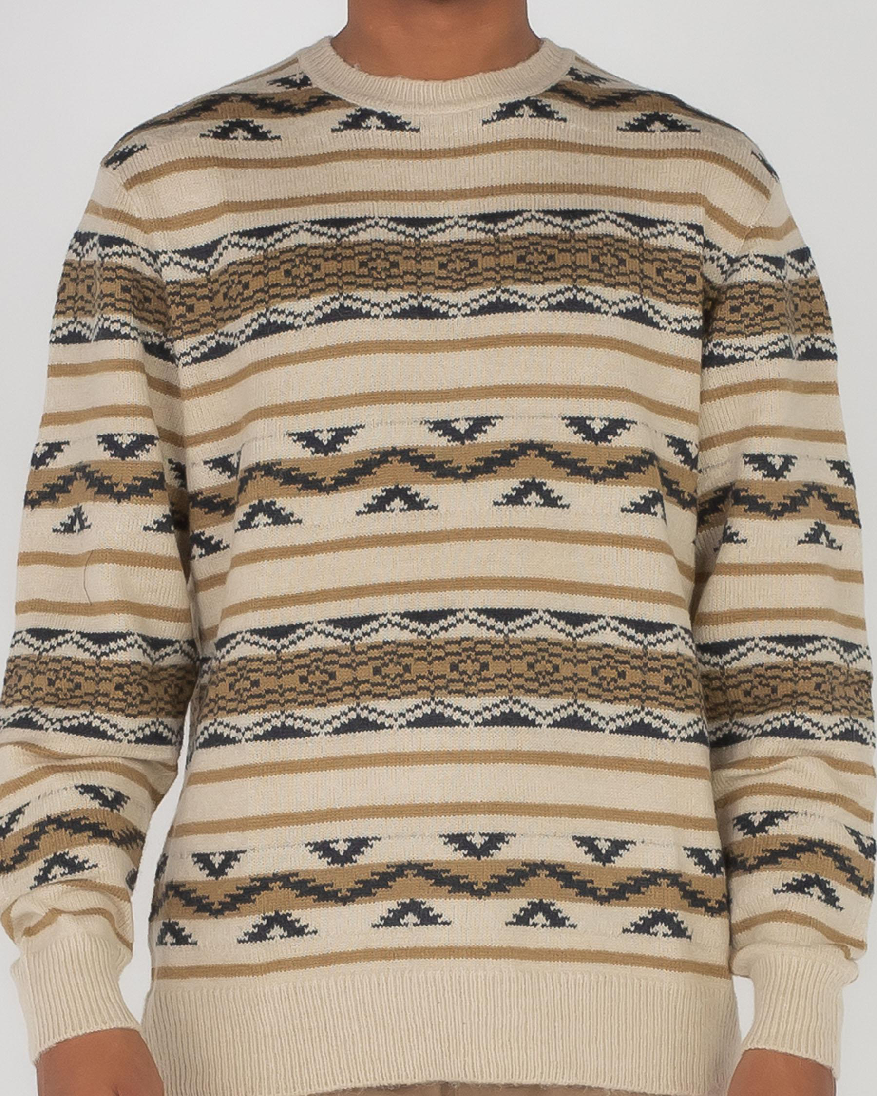 Shop Billabong Alamo Sweater Crew Neck Sweatshirt In Chino - Fast ...