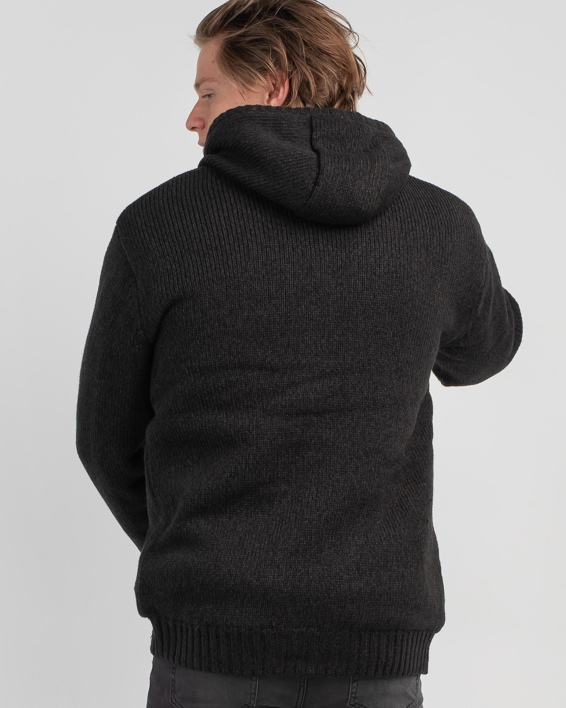 Shop Skylark Borderline Knit Hoodie In Black - Fast Shipping & Easy ...