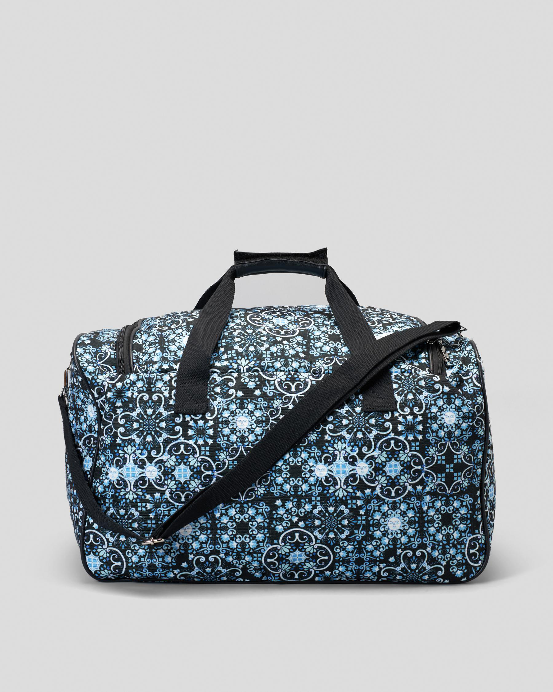 Mooloola Wynter Overnight Bag In Blue/black - FREE* Shipping & Easy ...
