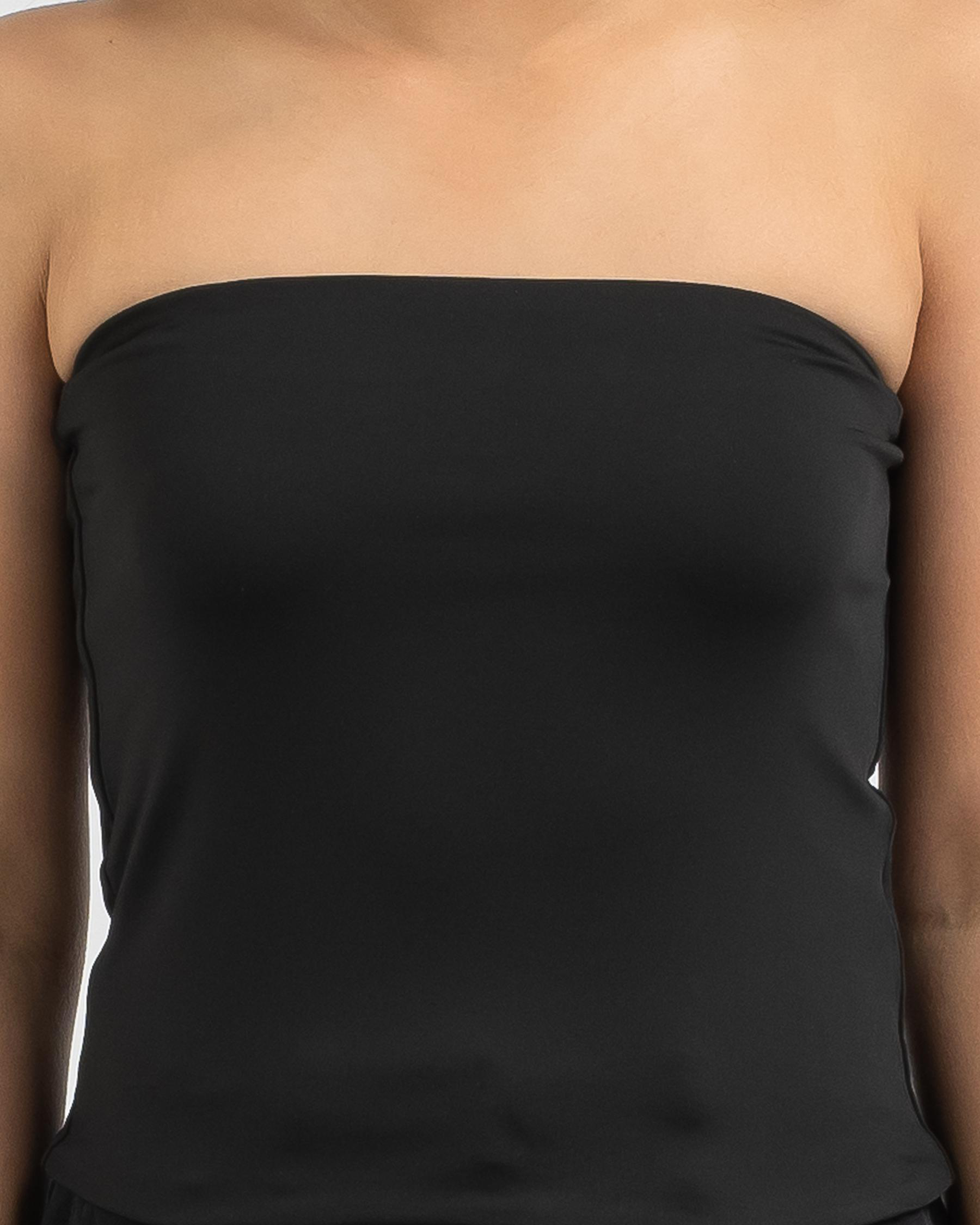 Shop Mooloola Girls' Basic Tube Top In Black - Fast Shipping & Easy ...