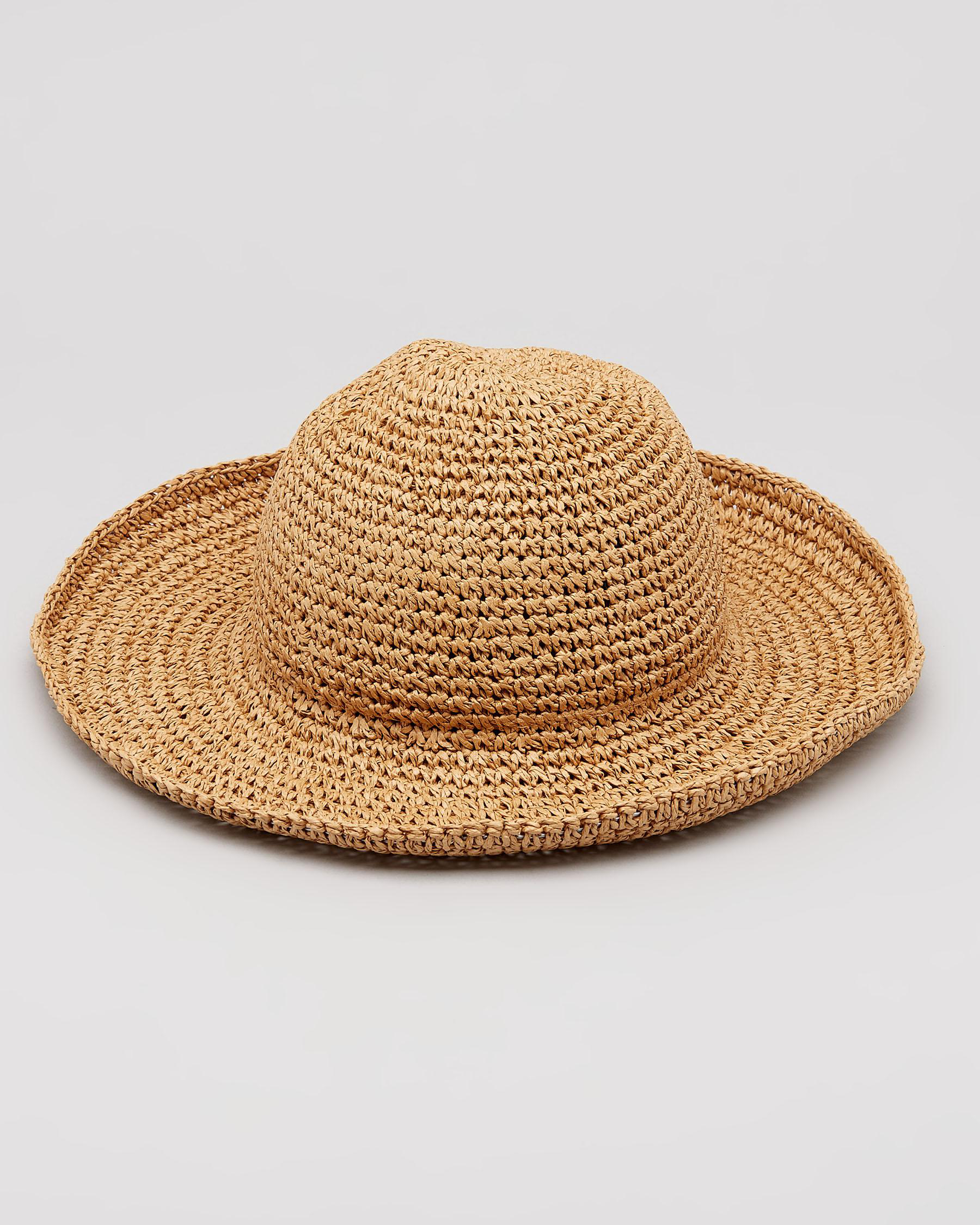 Shop Mooloola Ariel Floppy Hat In Beige - Fast Shipping & Easy Returns ...