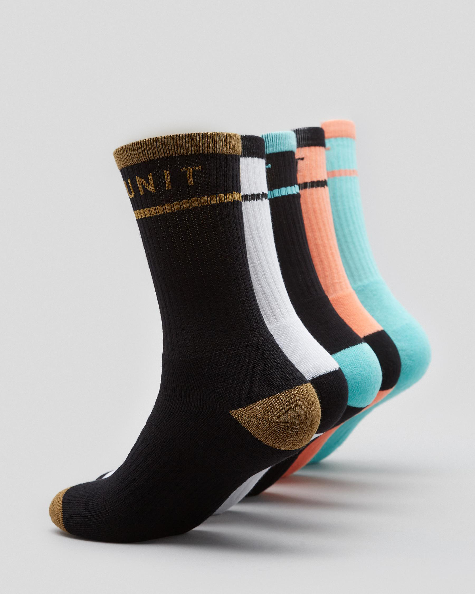 Shop Unit Women's Staple Hi-Luxe Sock Pack In Multi - Fast Shipping ...