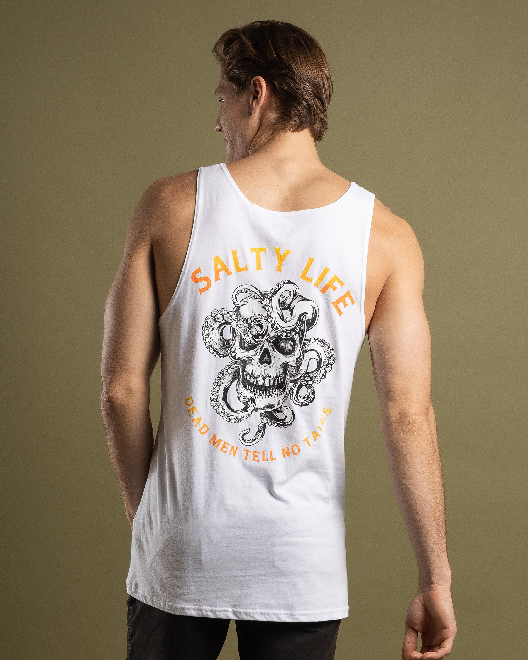 Shop Salty Life Seafarer Singlet In White - Fast Shipping & Easy ...