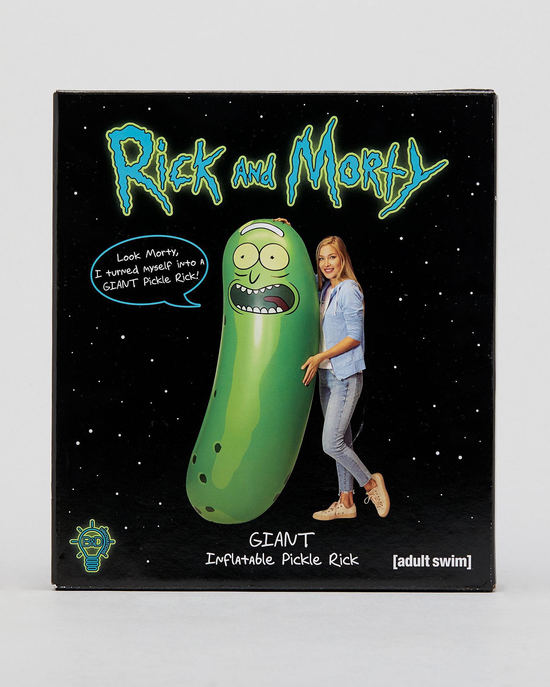 Shop William Valentine Collection Giant Pickle Rick Inflatable In Green ...