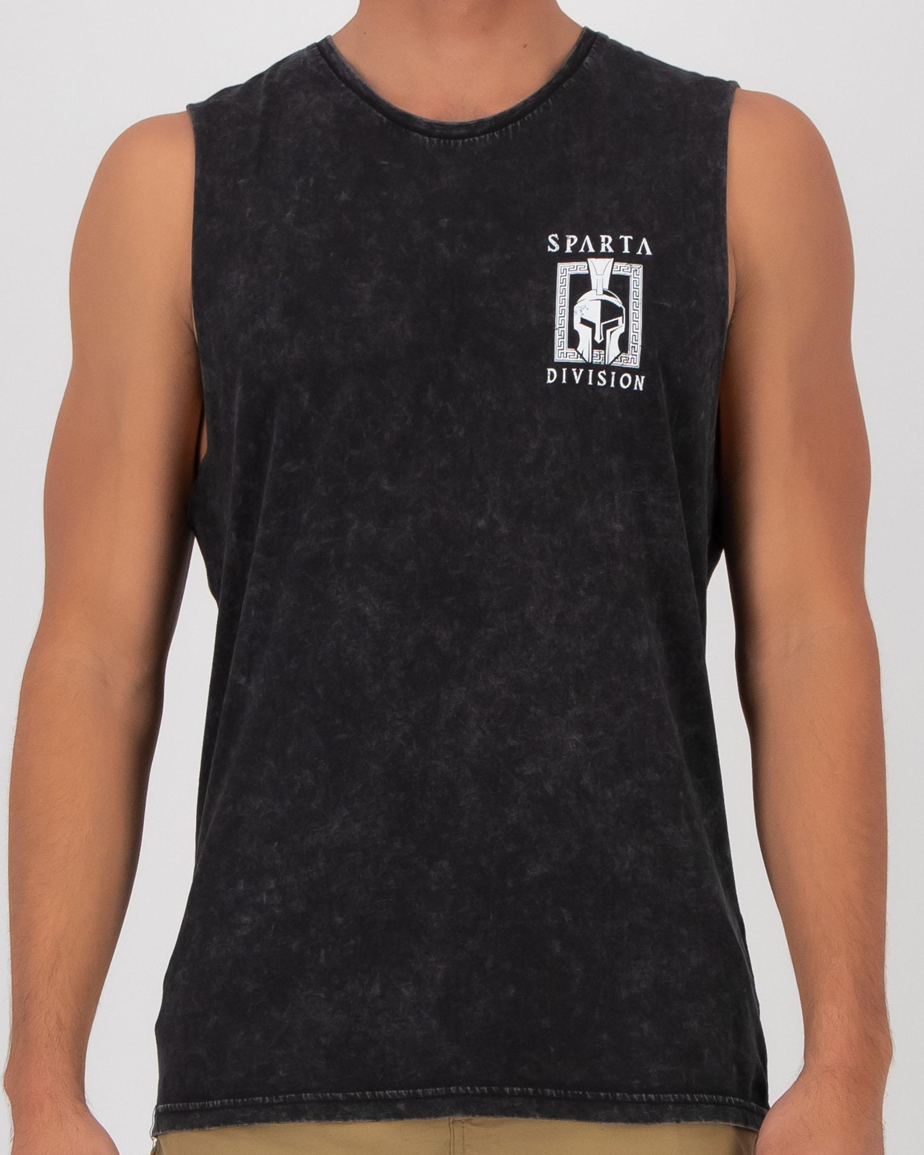 Shop Sparta Cut Muscle In Black Acid - Fast Shipping & Easy Returns ...