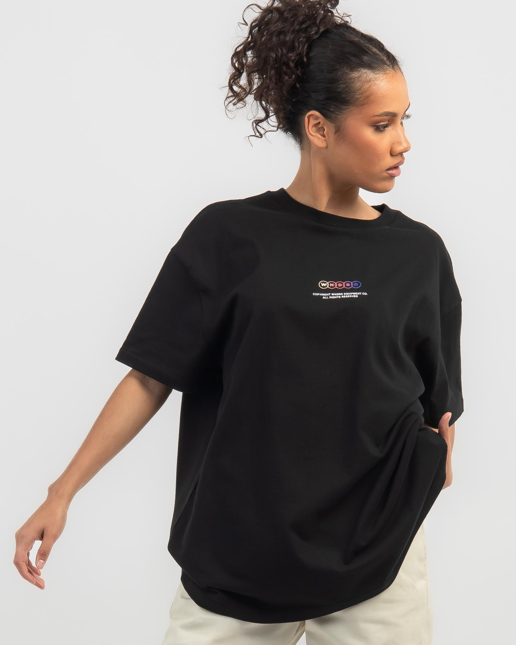 Shop Wndrr Cross Check T-Shirt In Black - Fast Shipping & Easy Returns ...