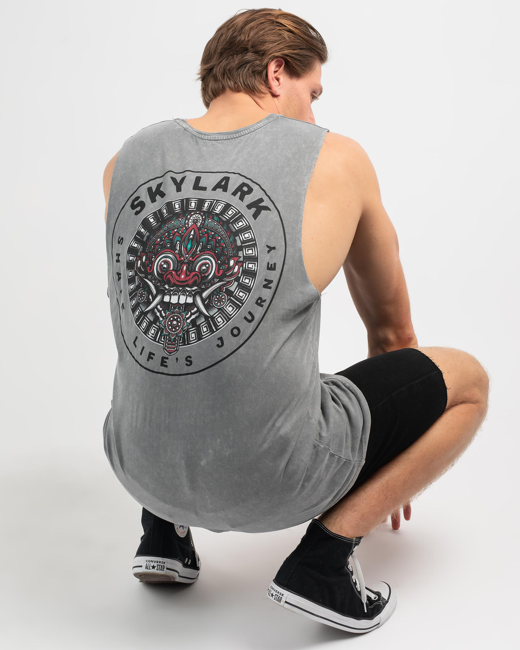Shop Skylark Traditions Muscle Tank In Grey Acid - Fast Shipping & Easy ...
