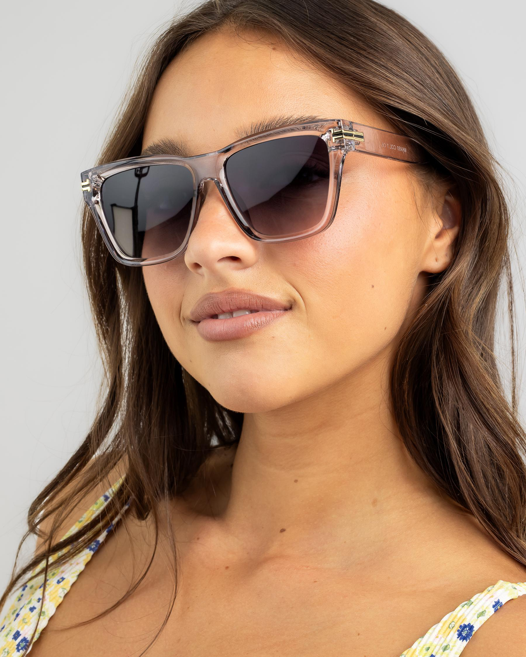 Shop Indie Eyewear Vienna Sunglasses In Grey/smoke - Fast Shipping ...